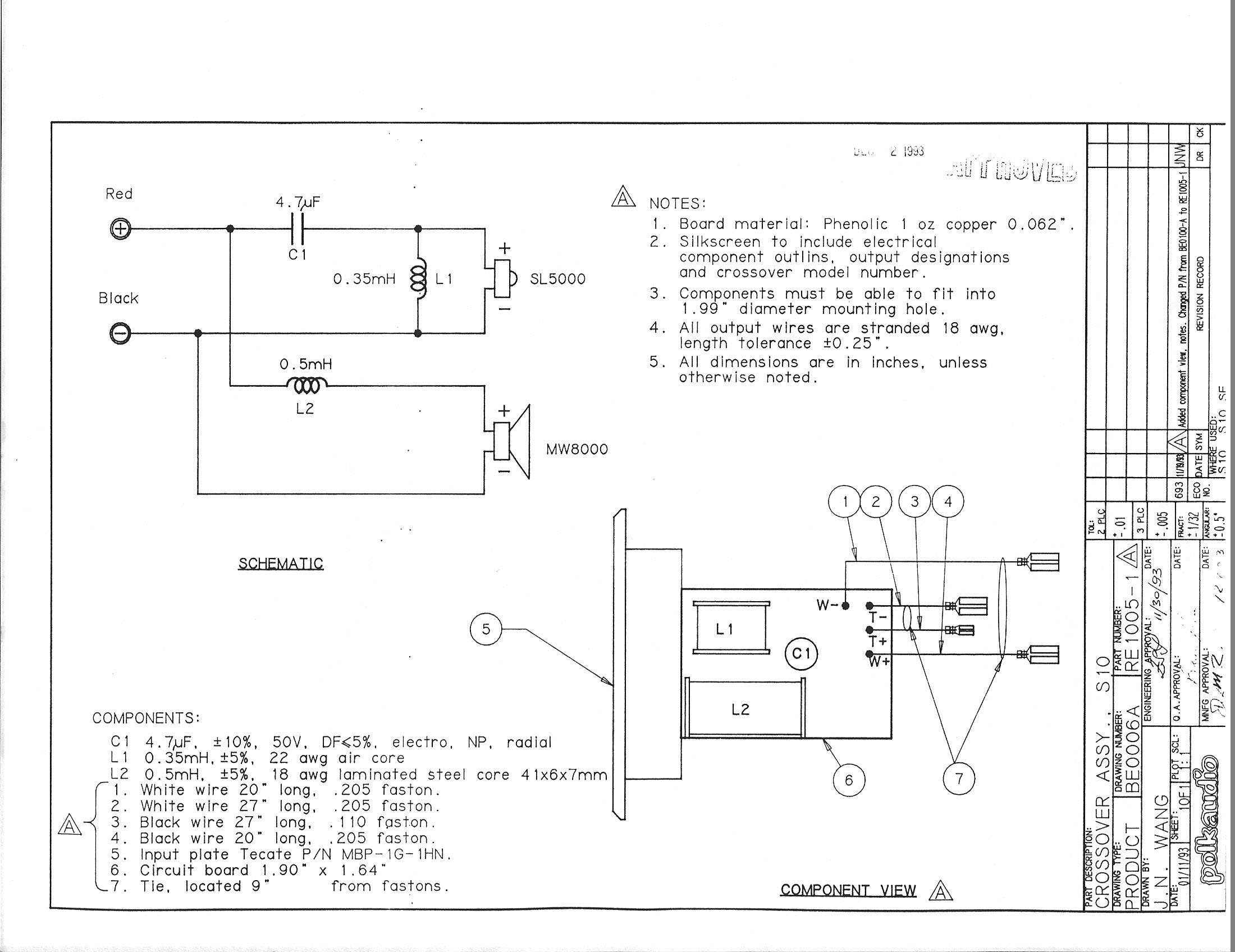 Custom built crossover — Polk Audio Forum