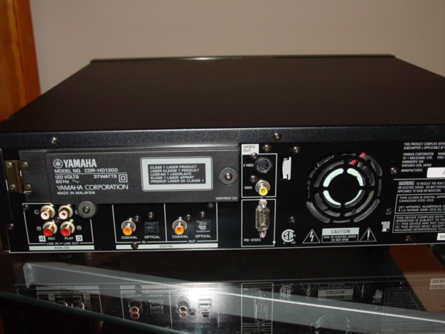 Energy speakers, Yamaha CD recorder with HDD, Dayton 500W plate amp ...