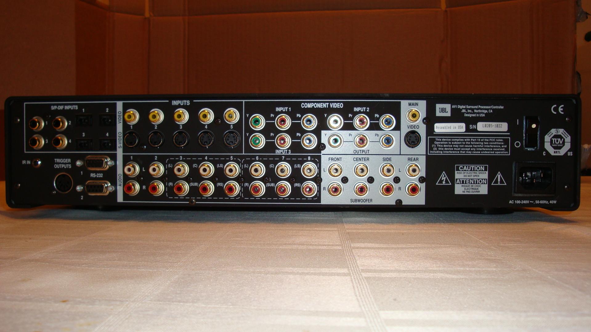 JBL AV1 (aka Lexicon MV-4) surround processor — Polk Audio Forum