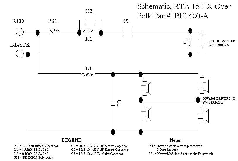 SDA, Monitor, RTA Schematics Archive — Polk Audio Forum