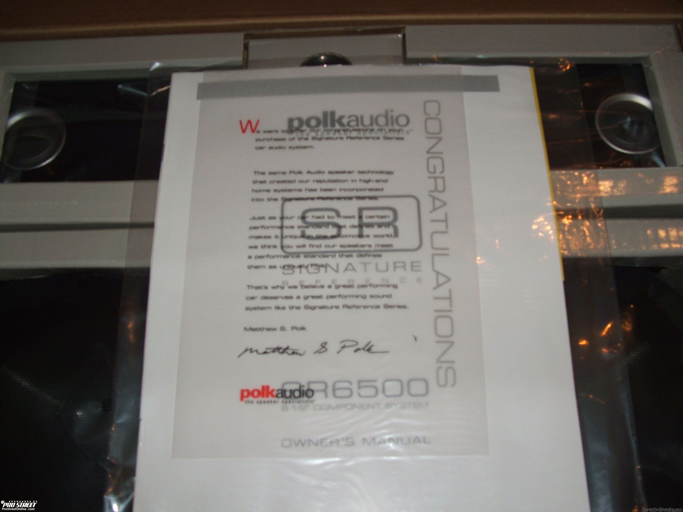 BRAND NEW Polk Audio SR6500 Components — Polk Audio Forum