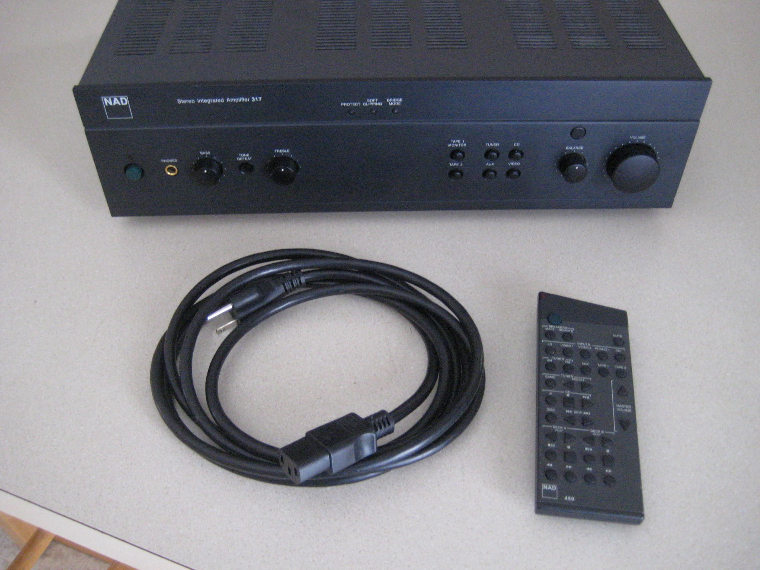 Ex NAD 317 80w/ch integrated amp w remote — Polk Audio Forum