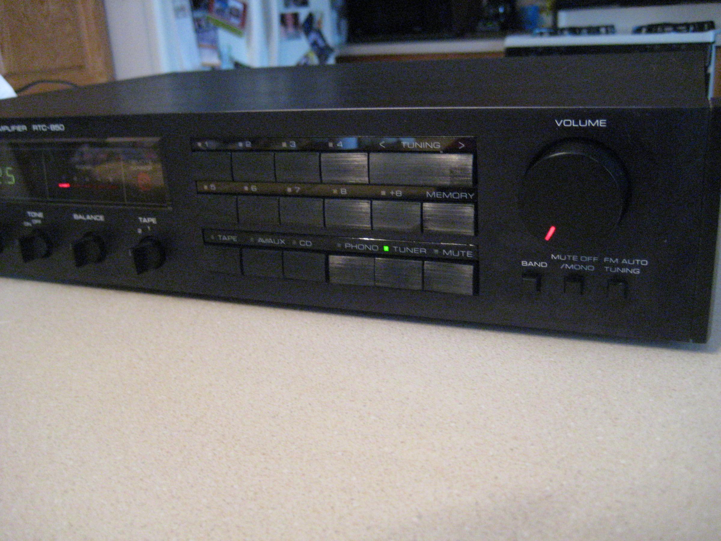 Nice Rotel RTC 850 remote controlled tuner preamp w phono — Polk Audio ...