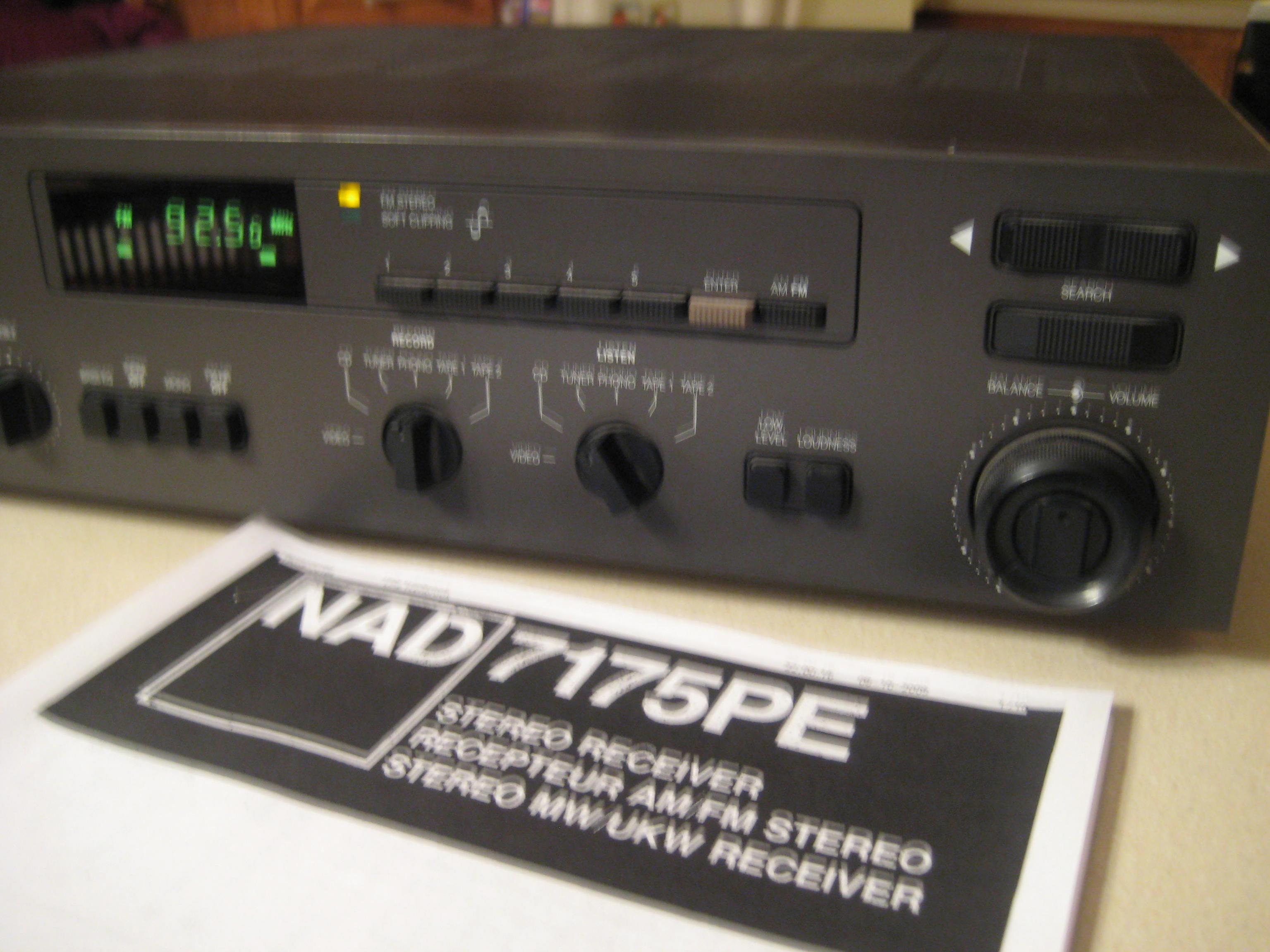 Very Nice NAD 7175PE AM/FM high current receiver — Polk Audio Forum