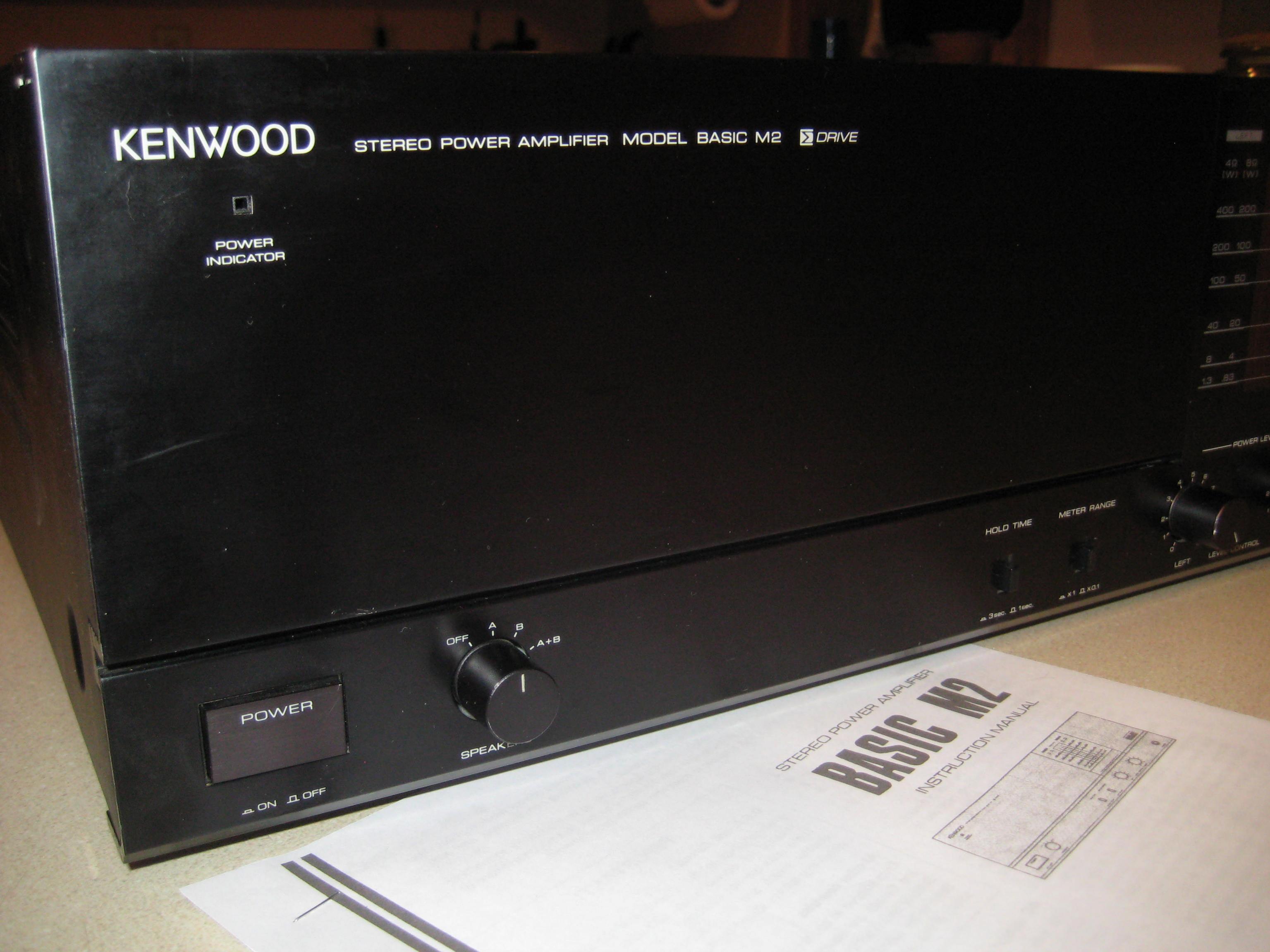 Very nice Kenwood Basic Series M2 220 watt/ch power aamp 1983 — Polk ...