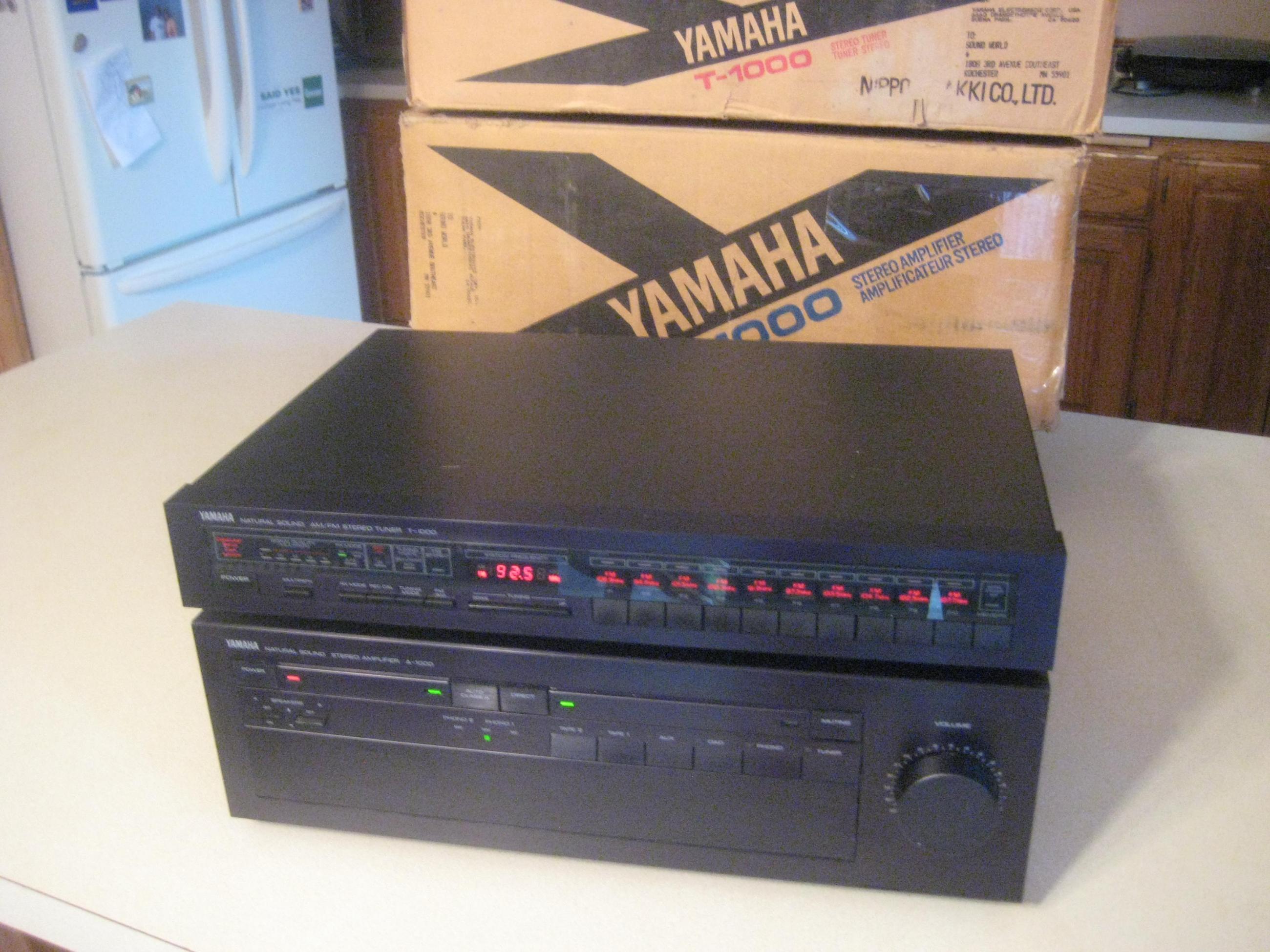 FS Very nice Yamaha A1000 Class A integrated amp / T1000 tuner — Polk ...