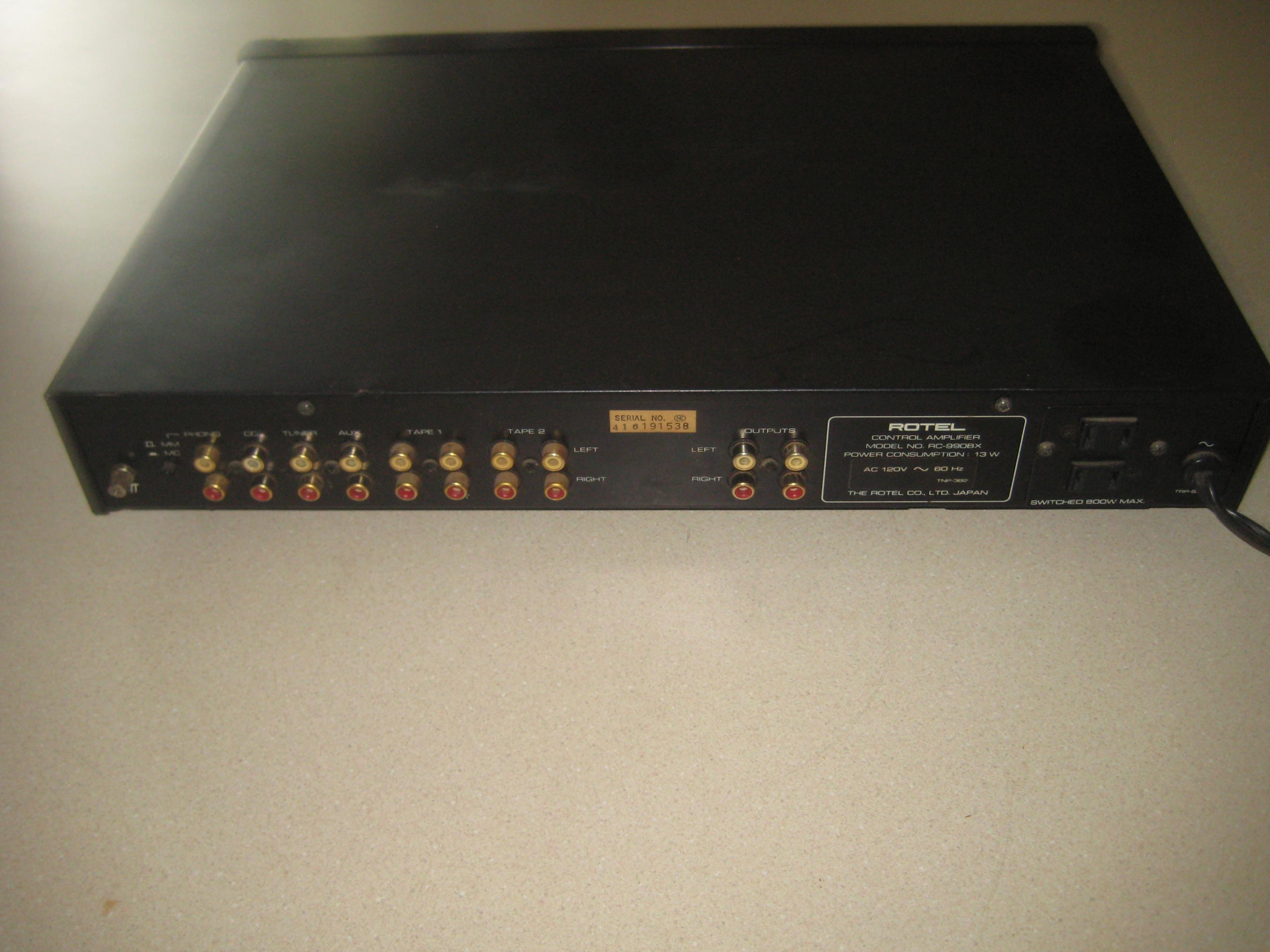 Nice Rotel RC 990 preamp — Polk Audio Forum