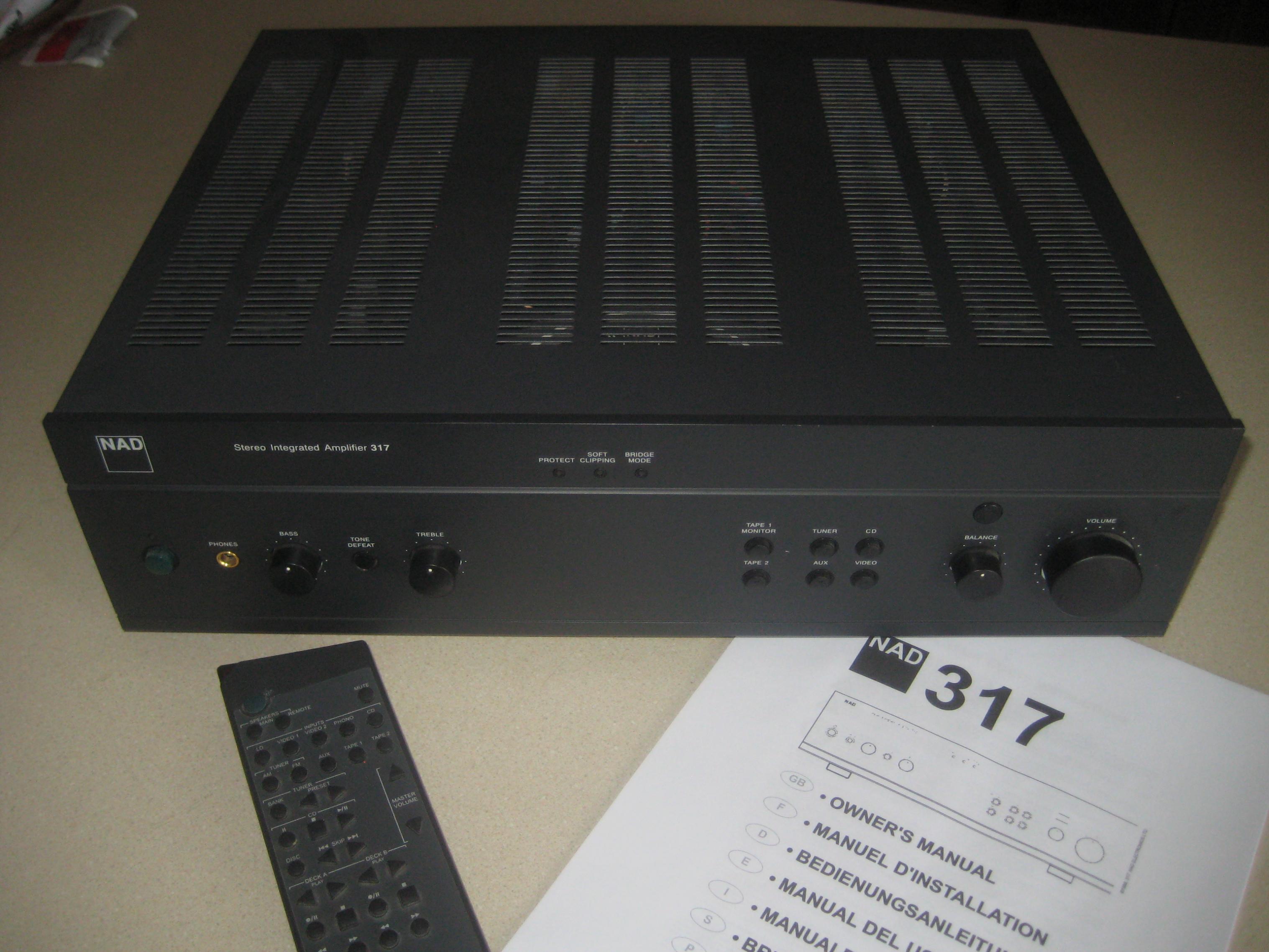 Excellent NAD 317 Integrated amp with system remote — Polk Audio Forum