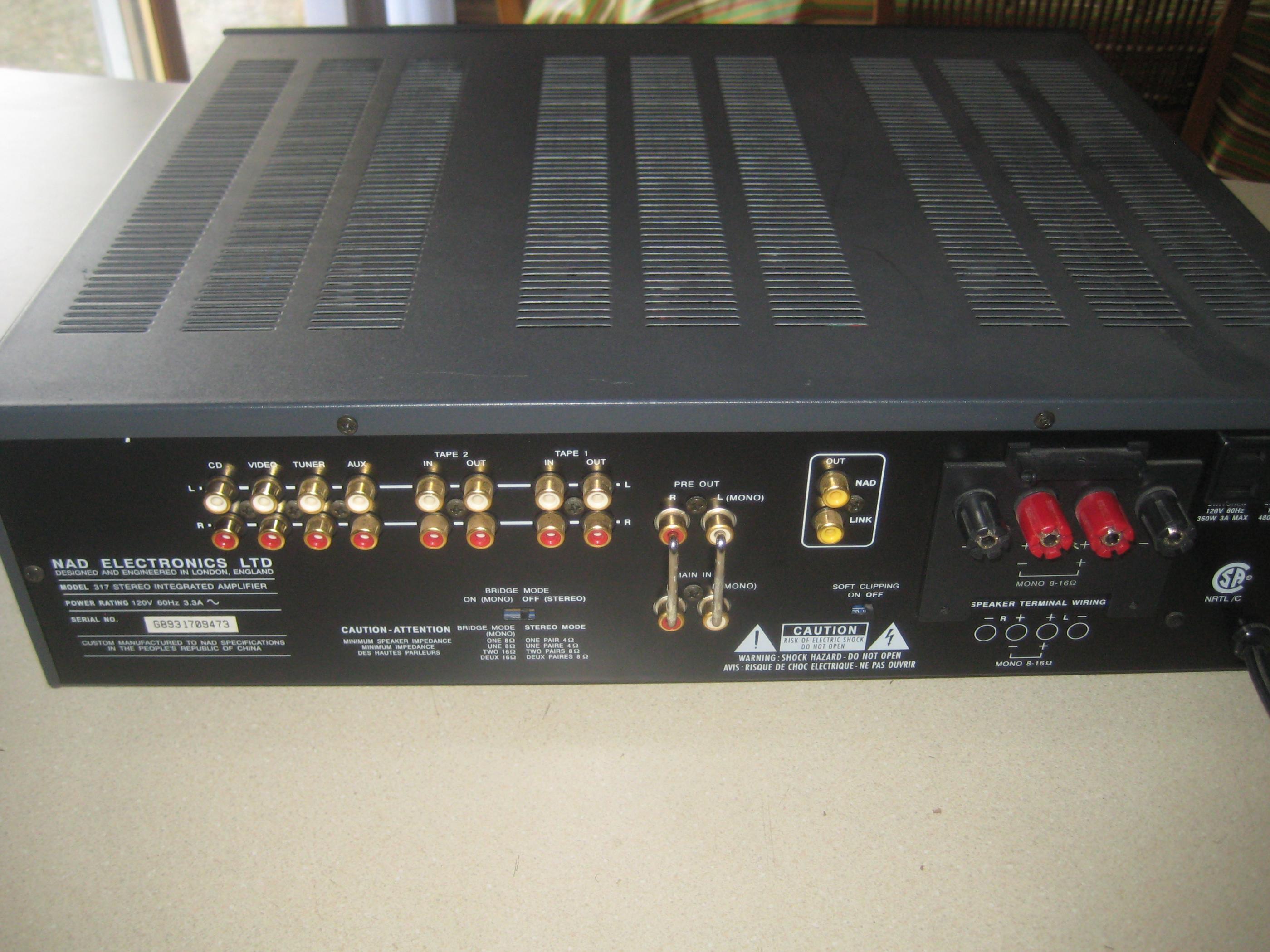 Excellent NAD 317 Integrated amp with system remote — Polk Audio Forum