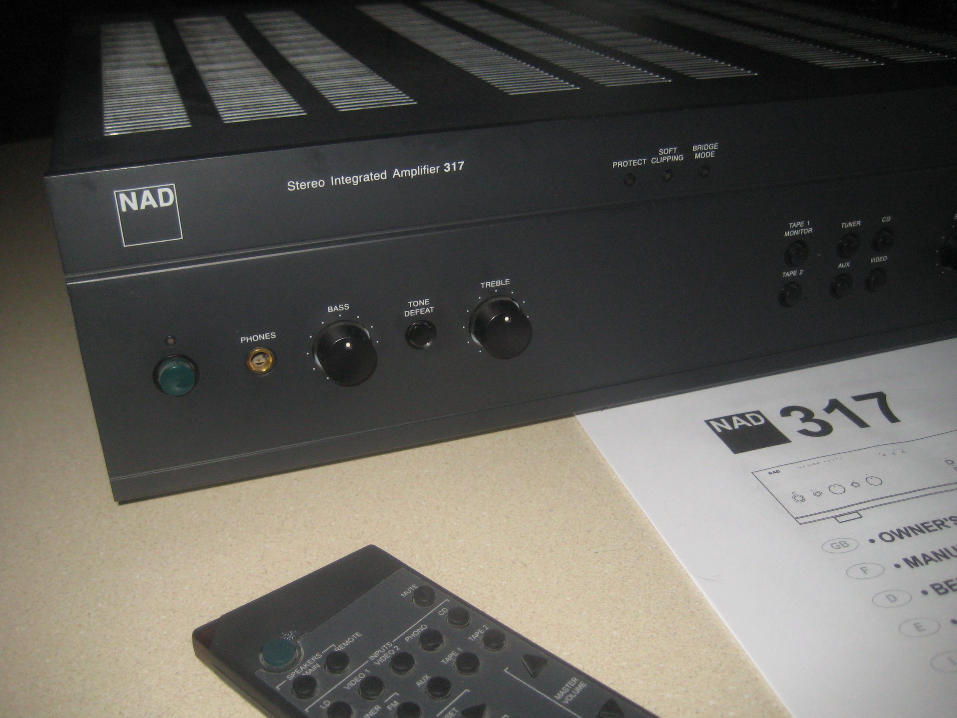 Excellent NAD 317 Integrated amp with system remote — Polk Audio Forum