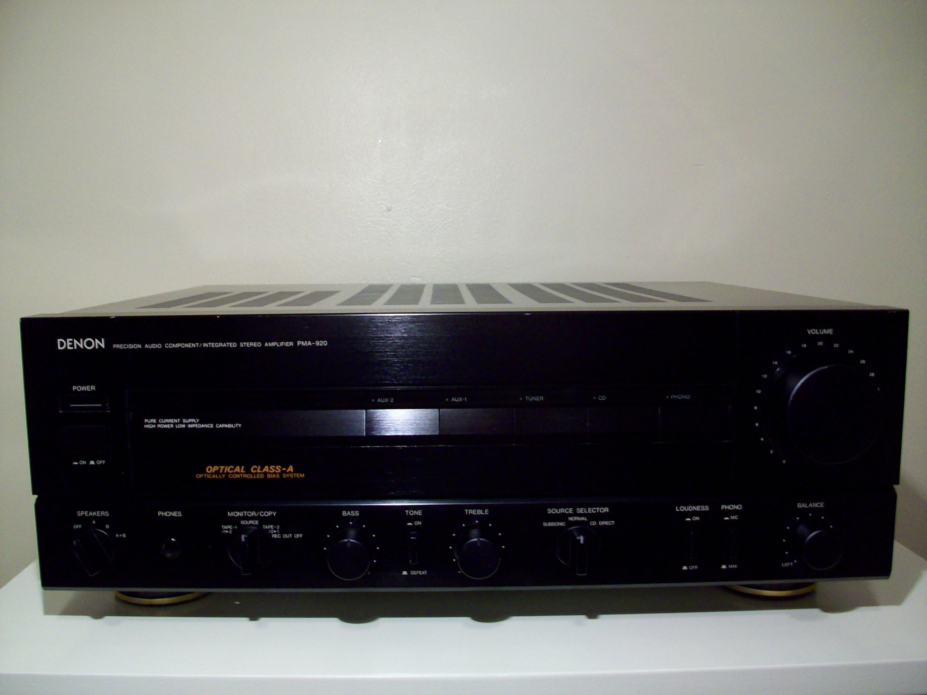 Denon PMA-920 Integrated Amp — Polk Audio Forum