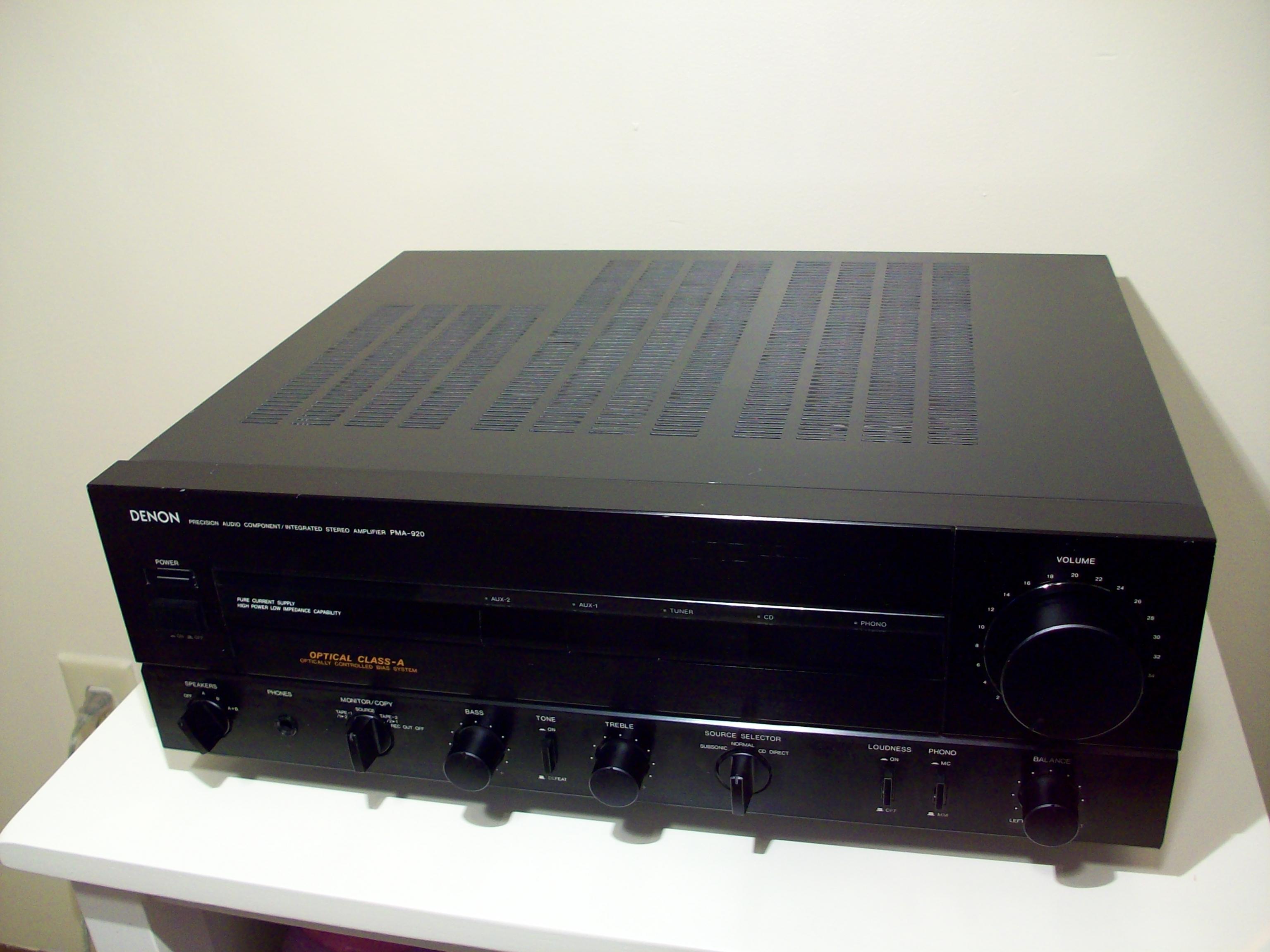 Denon PMA-920 Integrated Amp — Polk Audio Forum