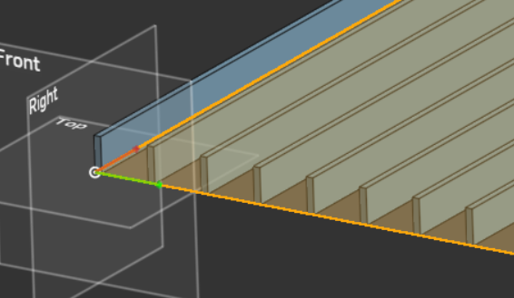 linear pattern direction — Onshape