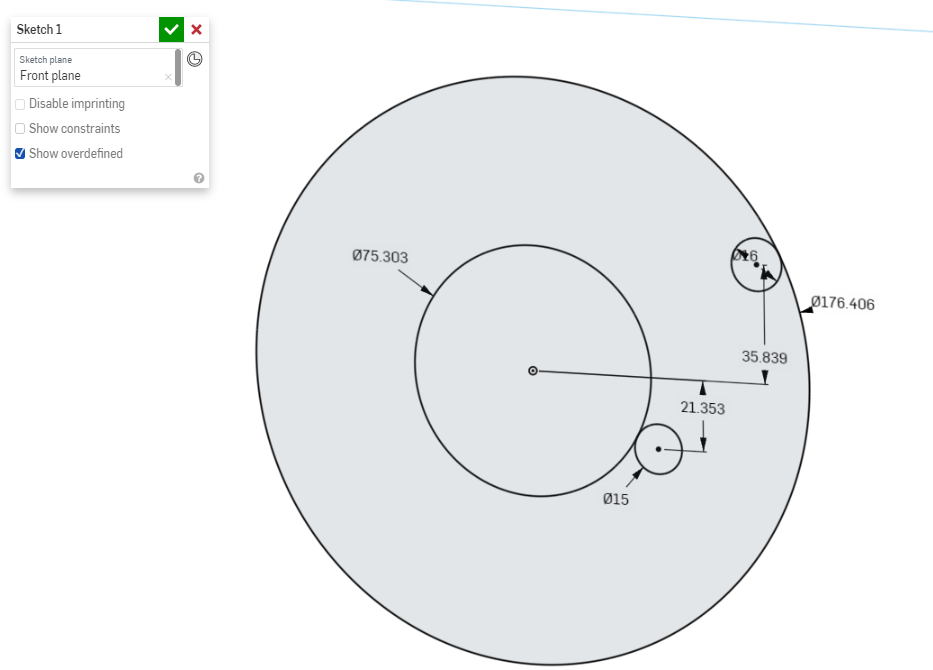Constrain Circles Into Circles Onshape