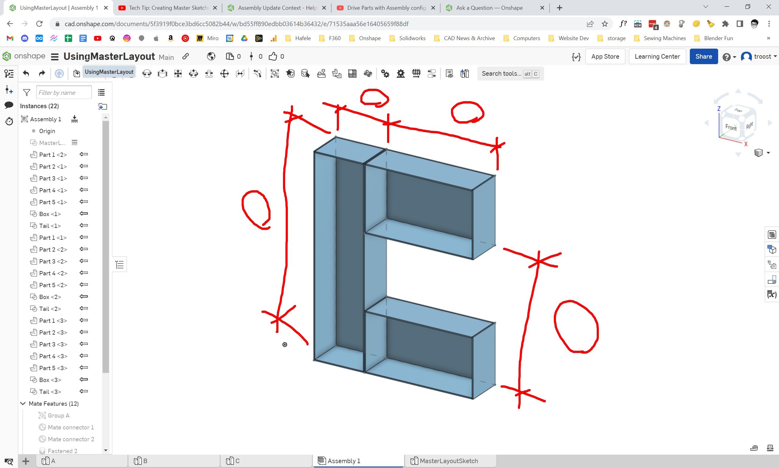 Show Dimensions In Assembly Onshape