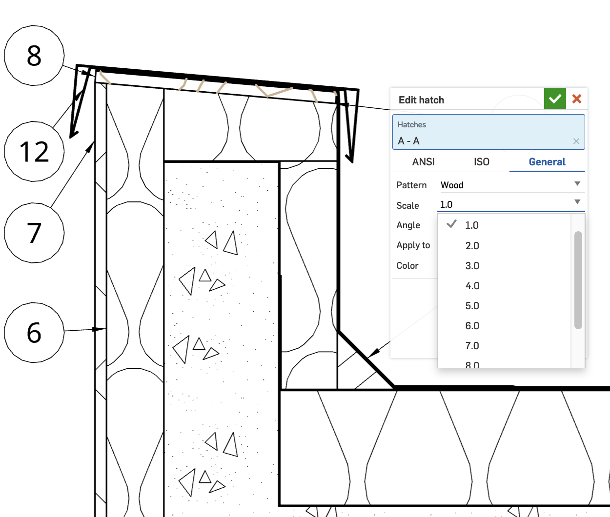 Reduce Hatch Scale In Drawings Onshape