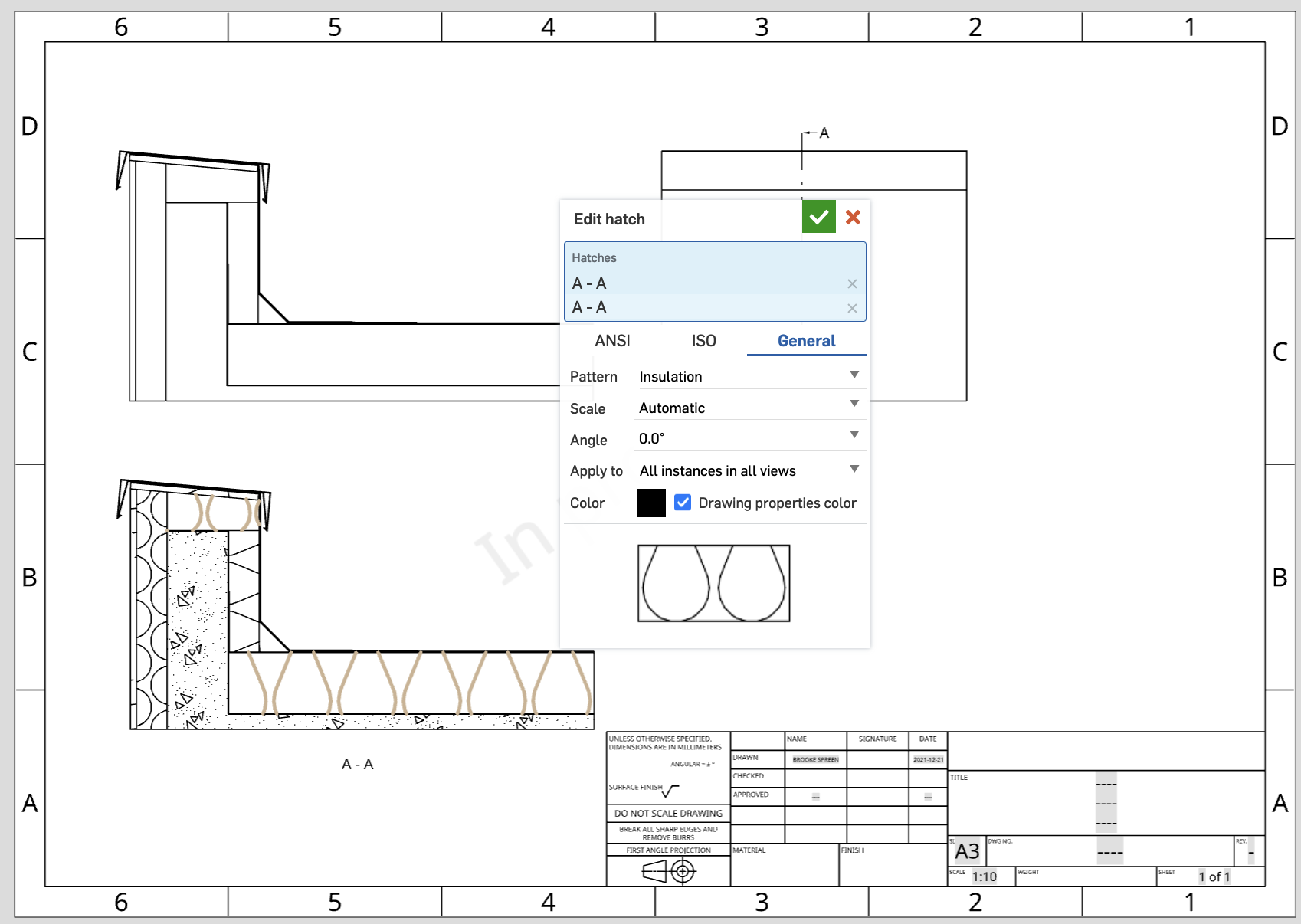 Reduce Hatch Scale In Drawings Onshape