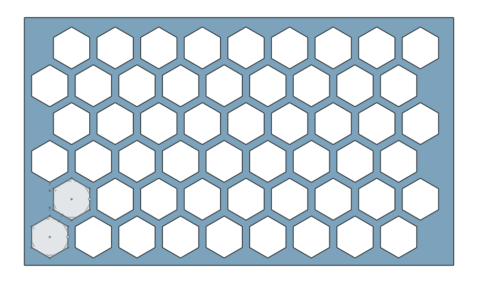 How To Achieve Equal Distances In A Hexagon Bee Pattern Onshape