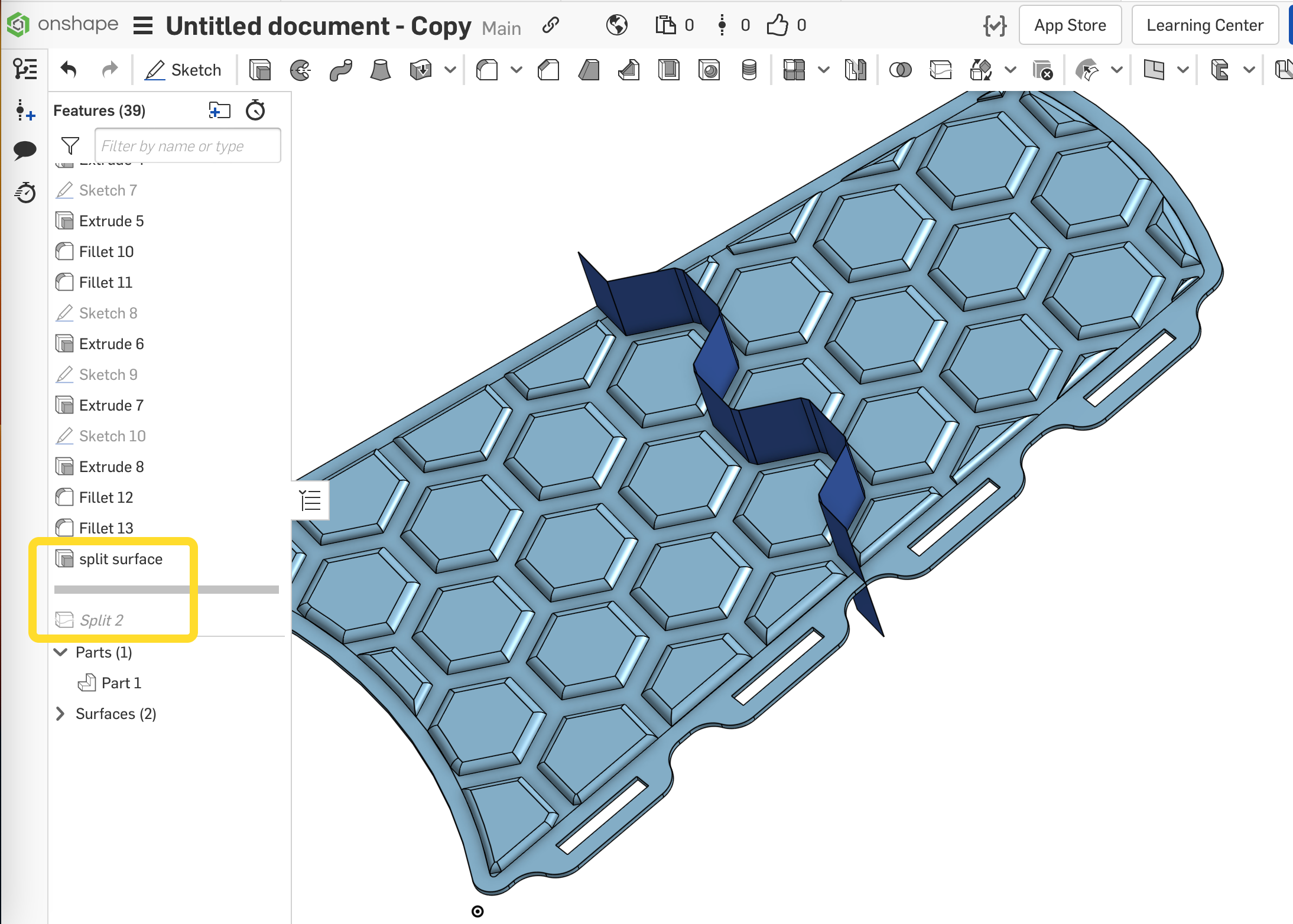How To Cut A Part Along A Line Onshape