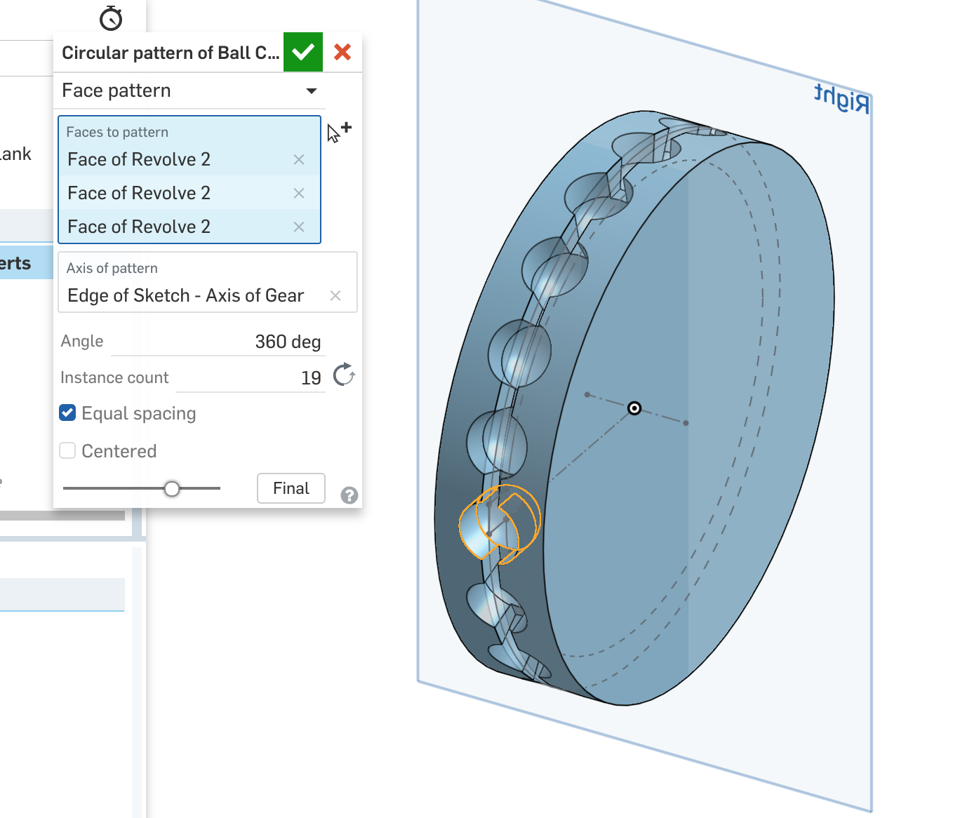 Circular Pattern Can t Select The Thing To Duplicate Onshape