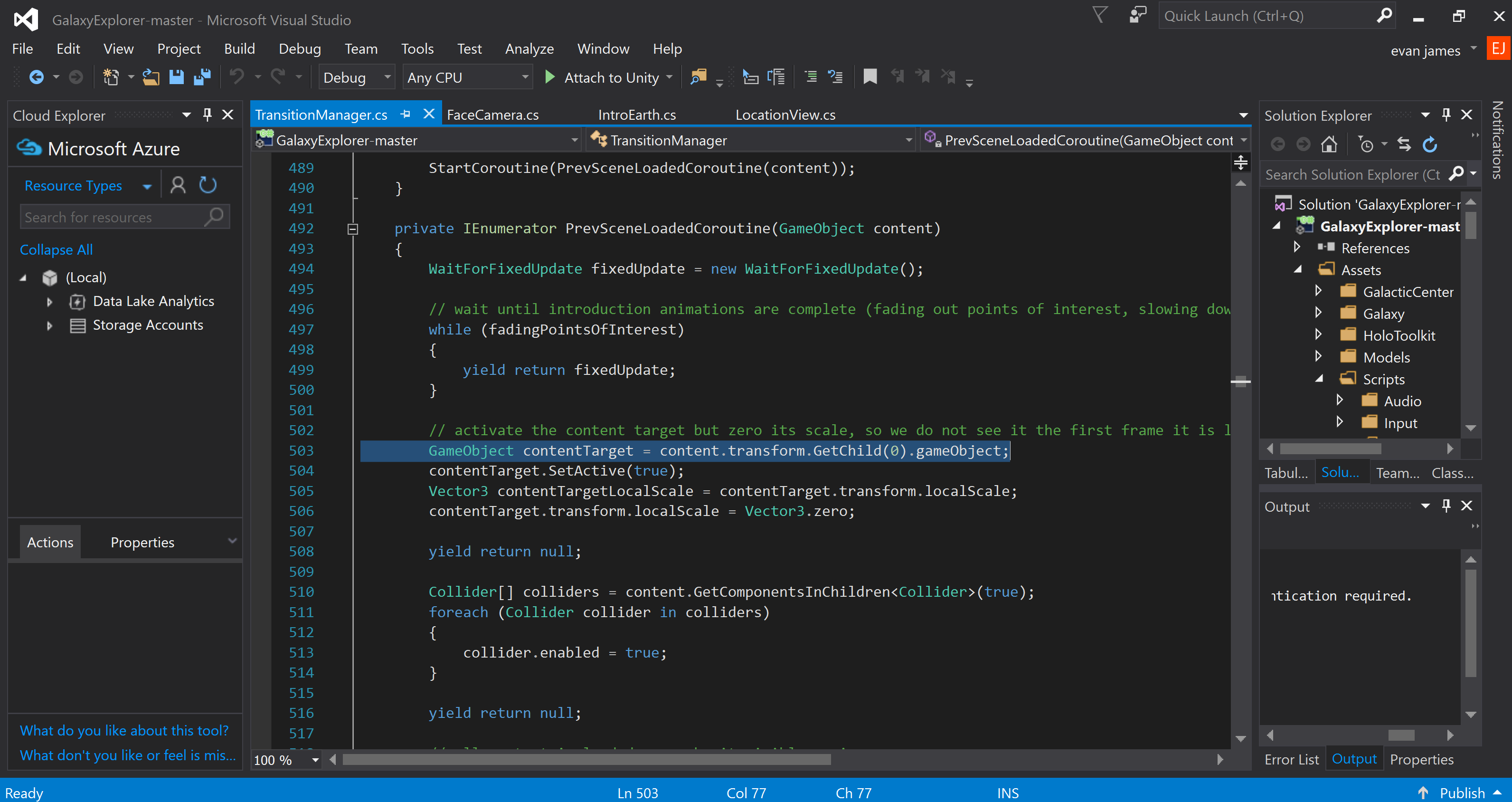Playing with Galaxy Explorer — Mixed Reality Developer Forum