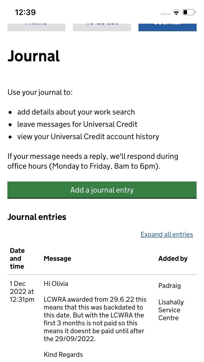 Rewarded LCWRA - I’m finding it difficult to work out what this all ...