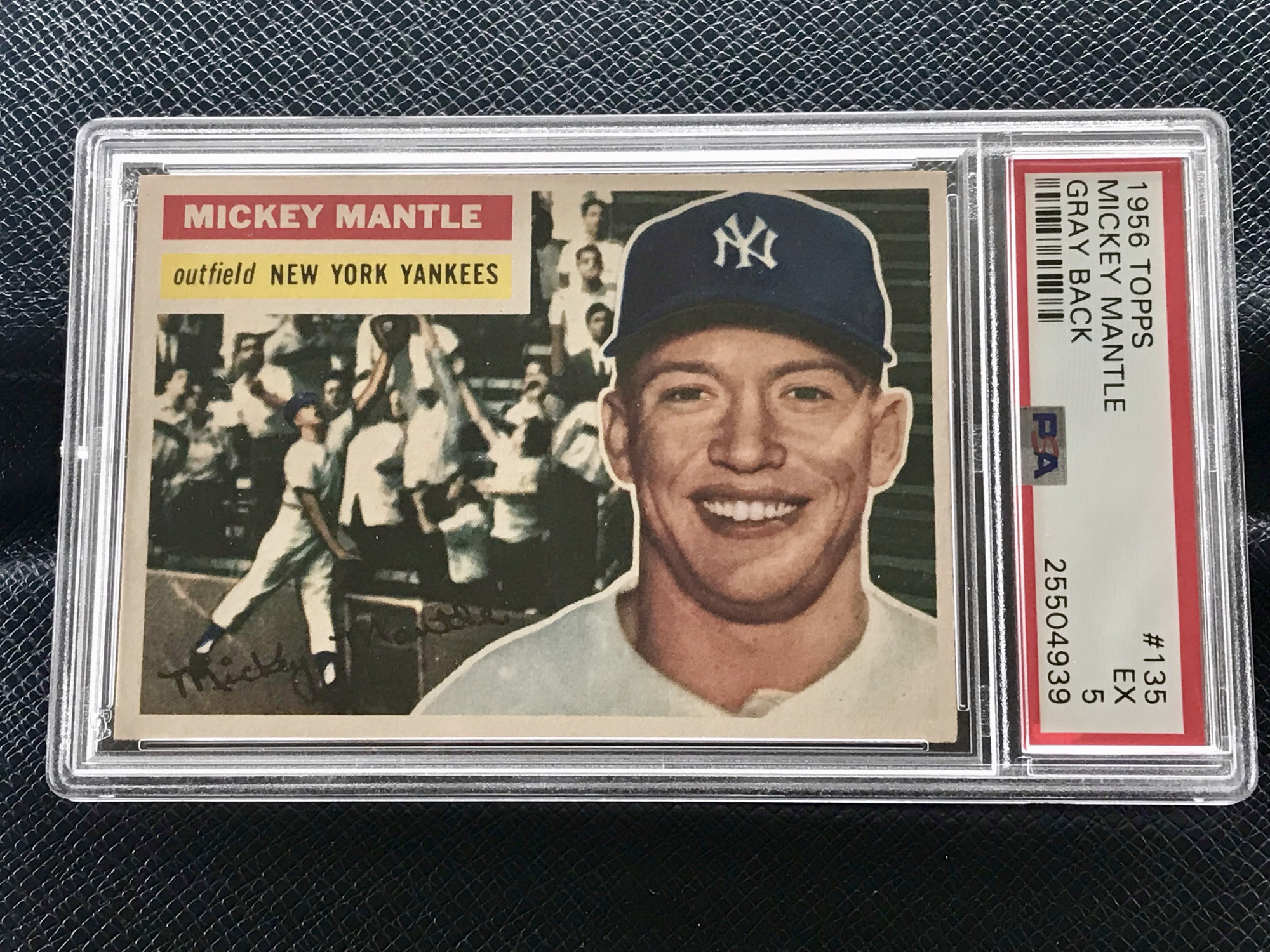 Disparities within the same grade: '56 Mantle PSA 5 — Collectors Universe