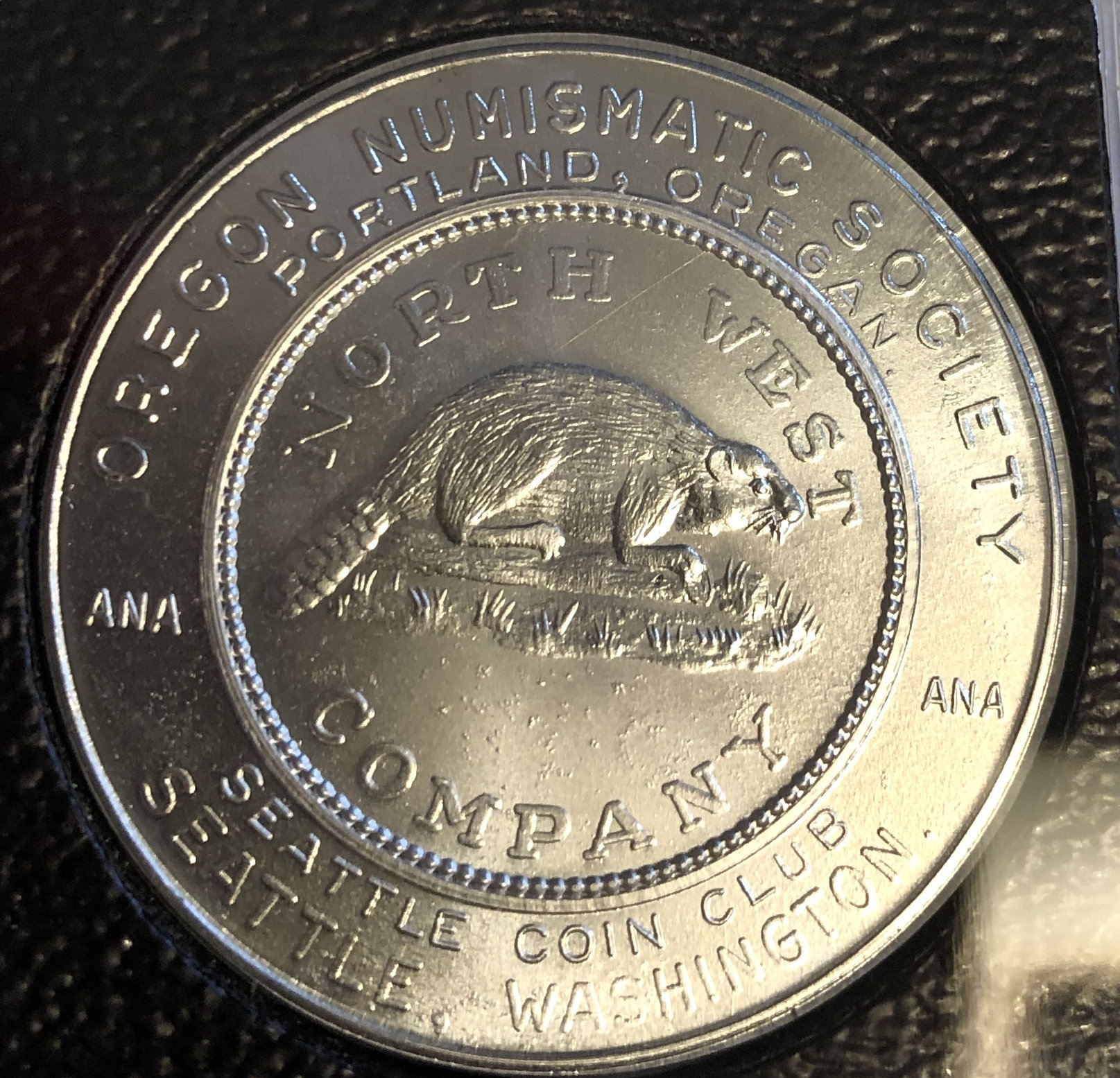 1950 seventh Annua Oregon Numismatic Society l Convention Token Brass ...