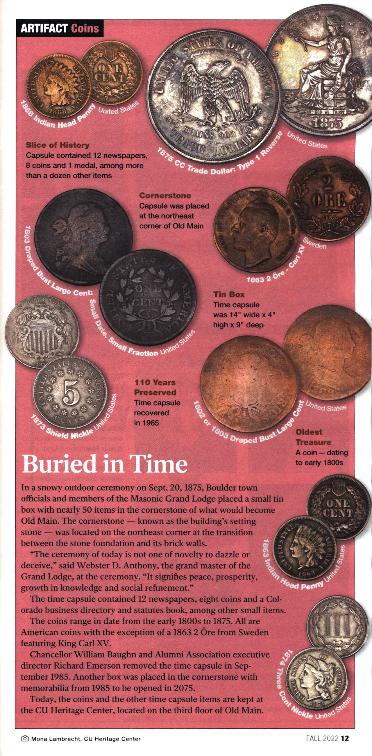 1876 time capsule coins — Collectors Universe