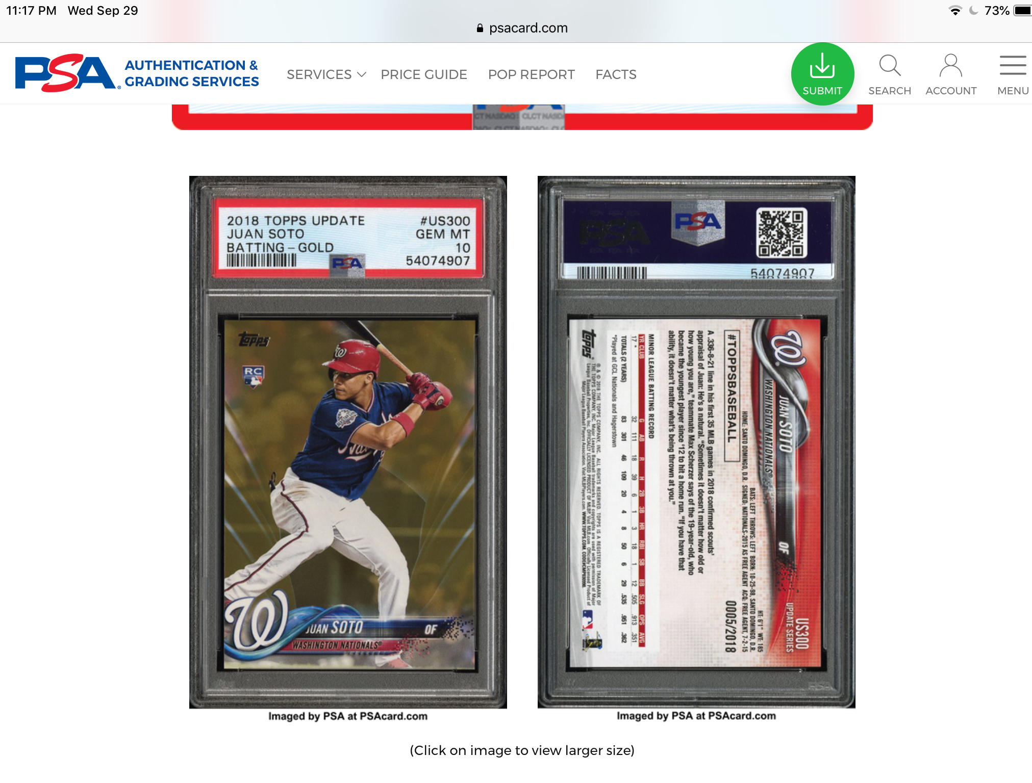 Official Images are now live on PSA’s website - Blowout Cards Forums