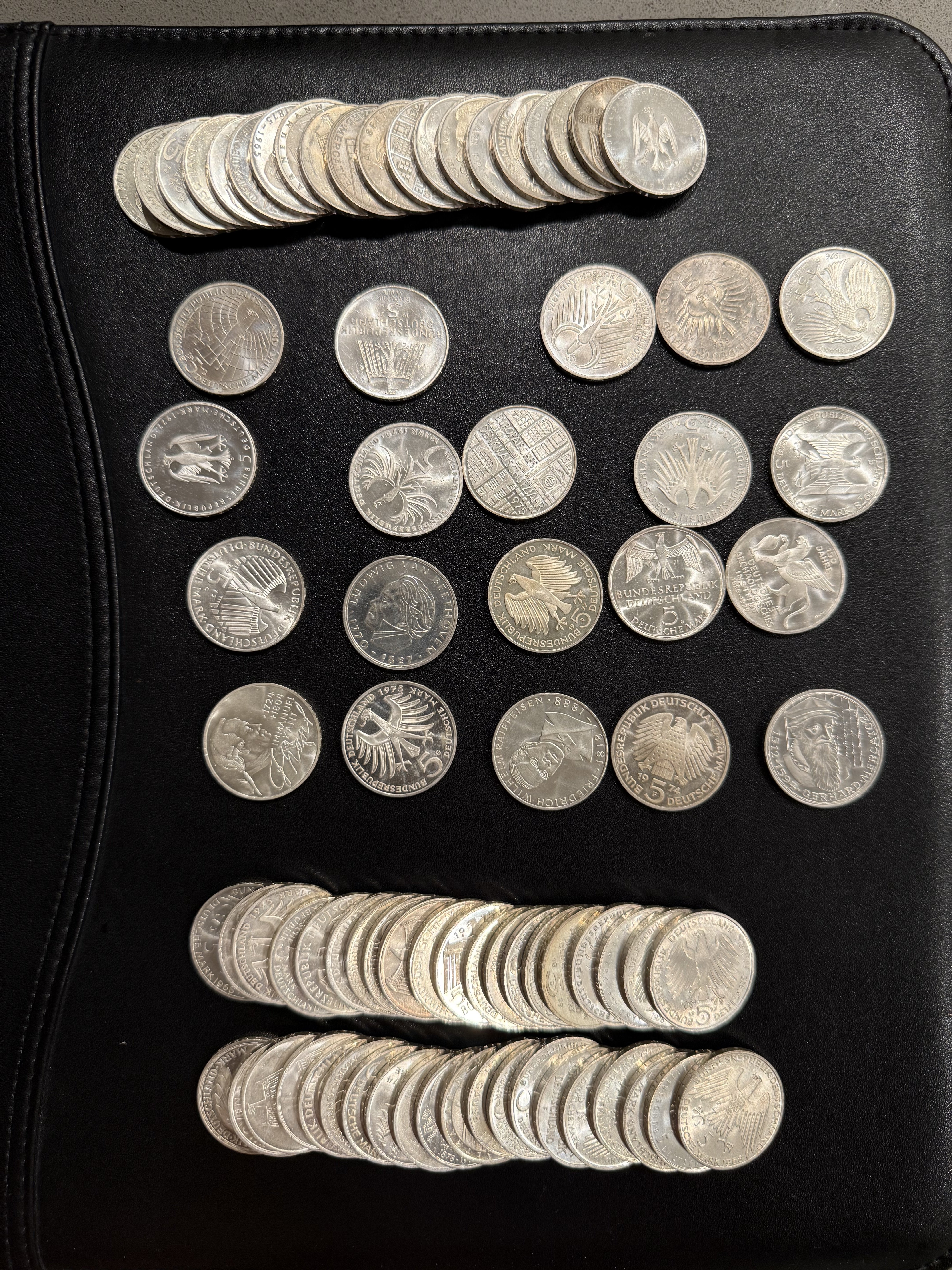 German republic 5 marks 18 oz silver total — Collectors Universe