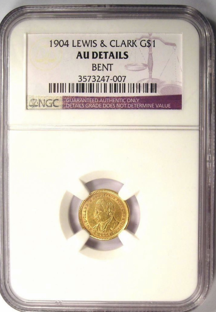 Bent gold coin — Collectors Universe
