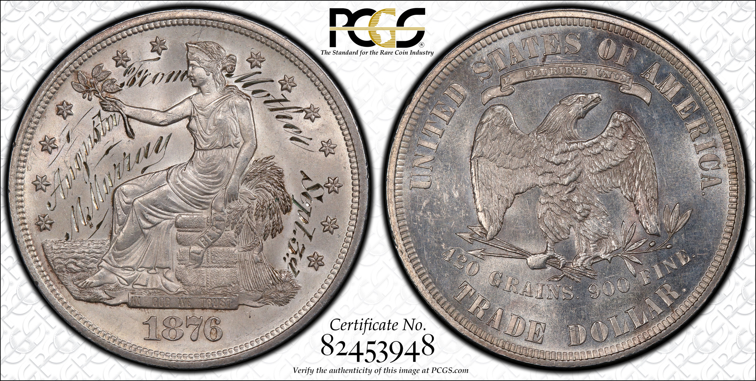 And from my collection a Trade Dollar with some damage. — Collectors ...