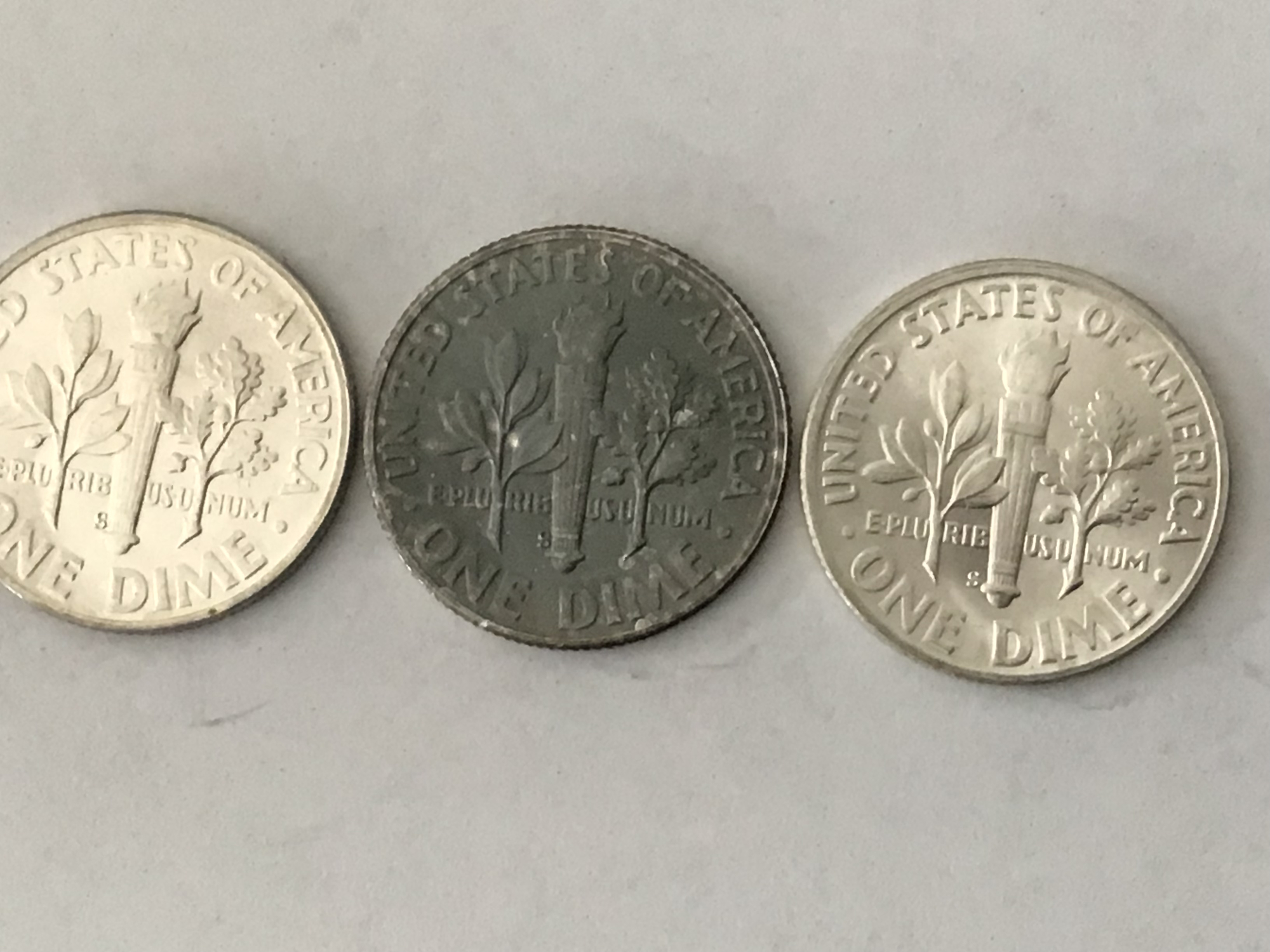 1946s black color dimes found in unopened mint (?) roll from 1946 ...