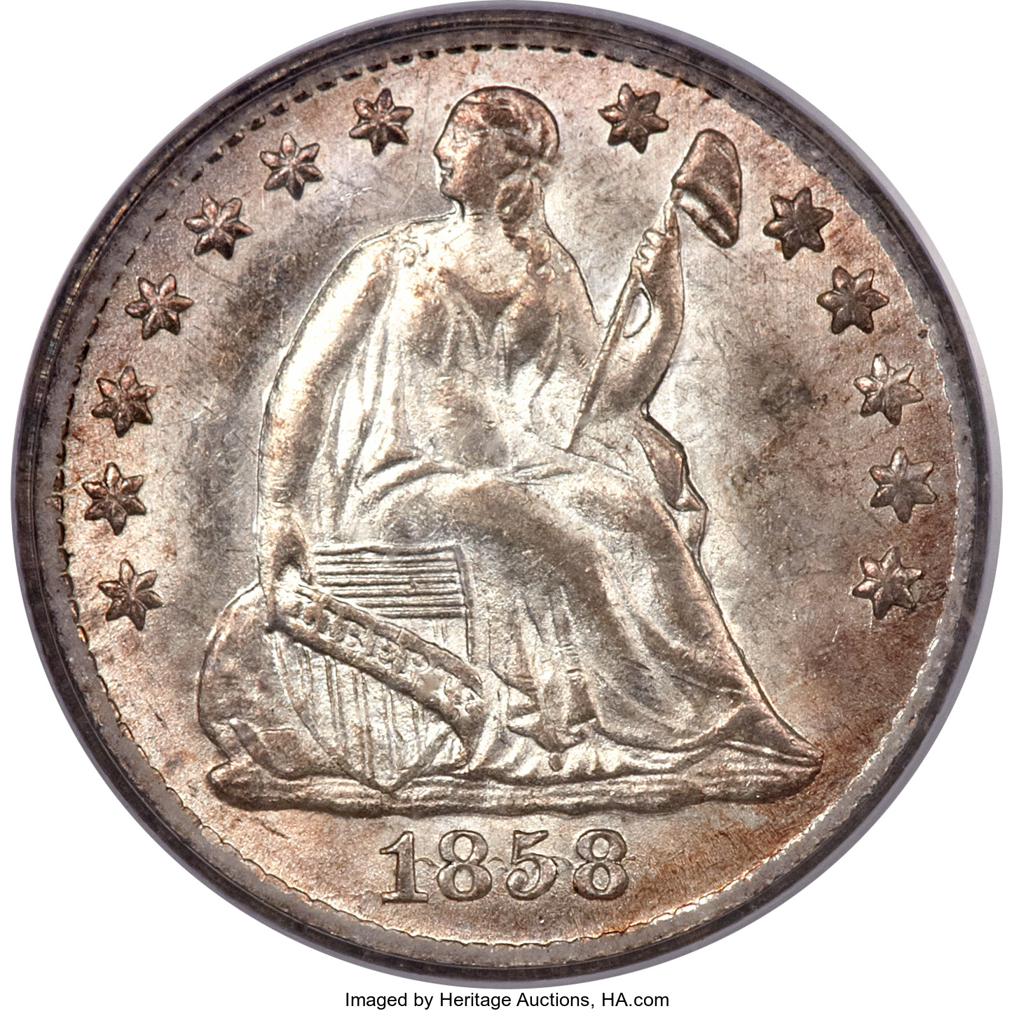 Just added this neat Seated Half Dime Variety to my Variety Type set ...