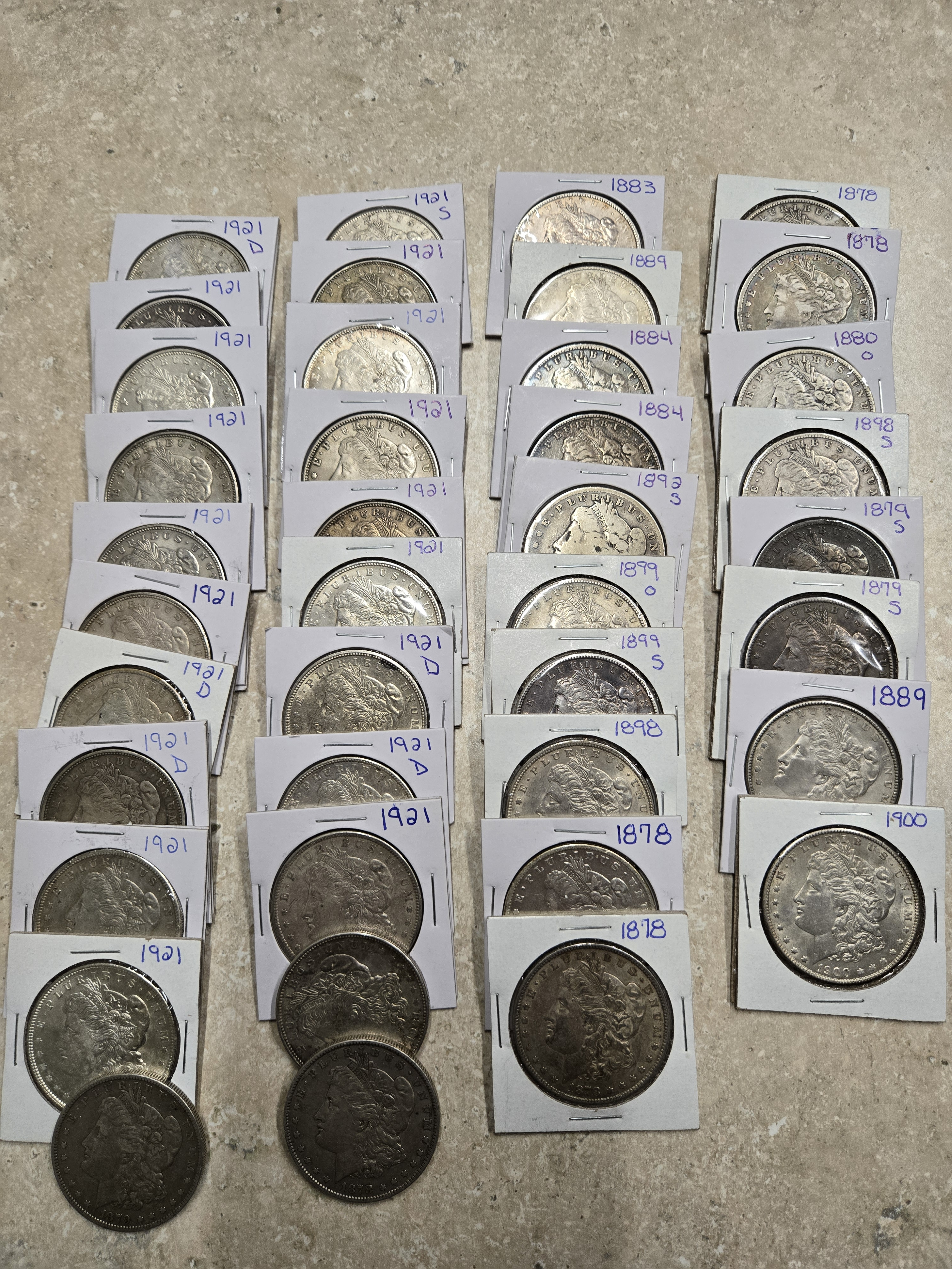 FSHO: 40 junk Morgan's, 1836 raw bust quarter and half and a 1795 Grate ...