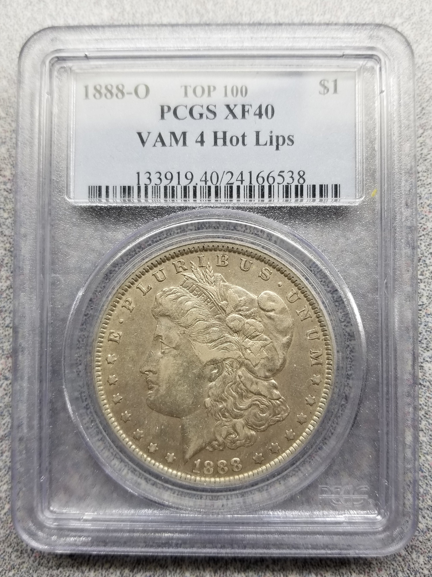 1888 O Doubled Die Obverse Vam 4 Hot Lips PCGS XF40 (SOLD) — Collectors Universe
