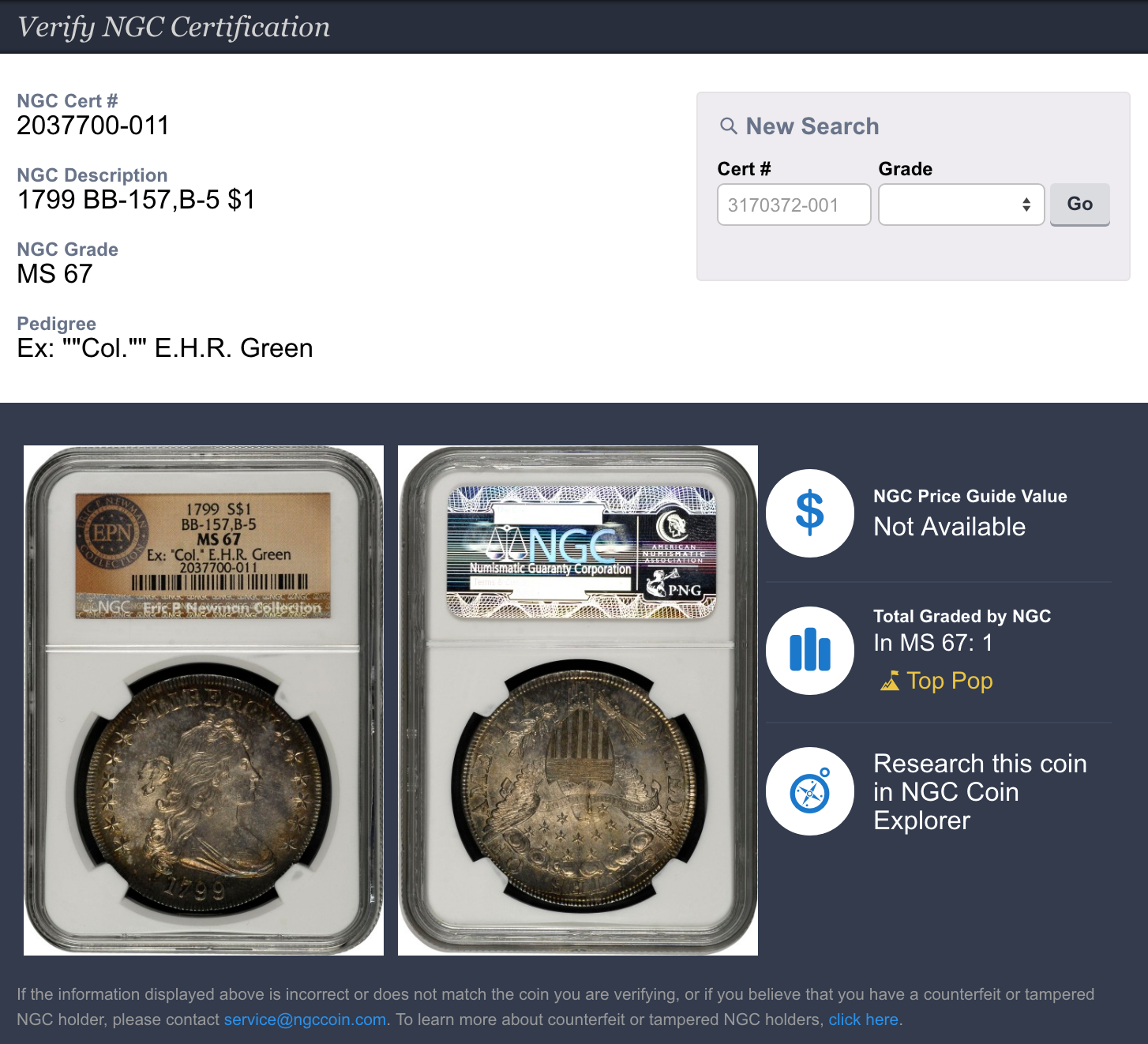 US Coins in the Tyrant Collection — Collectors Universe