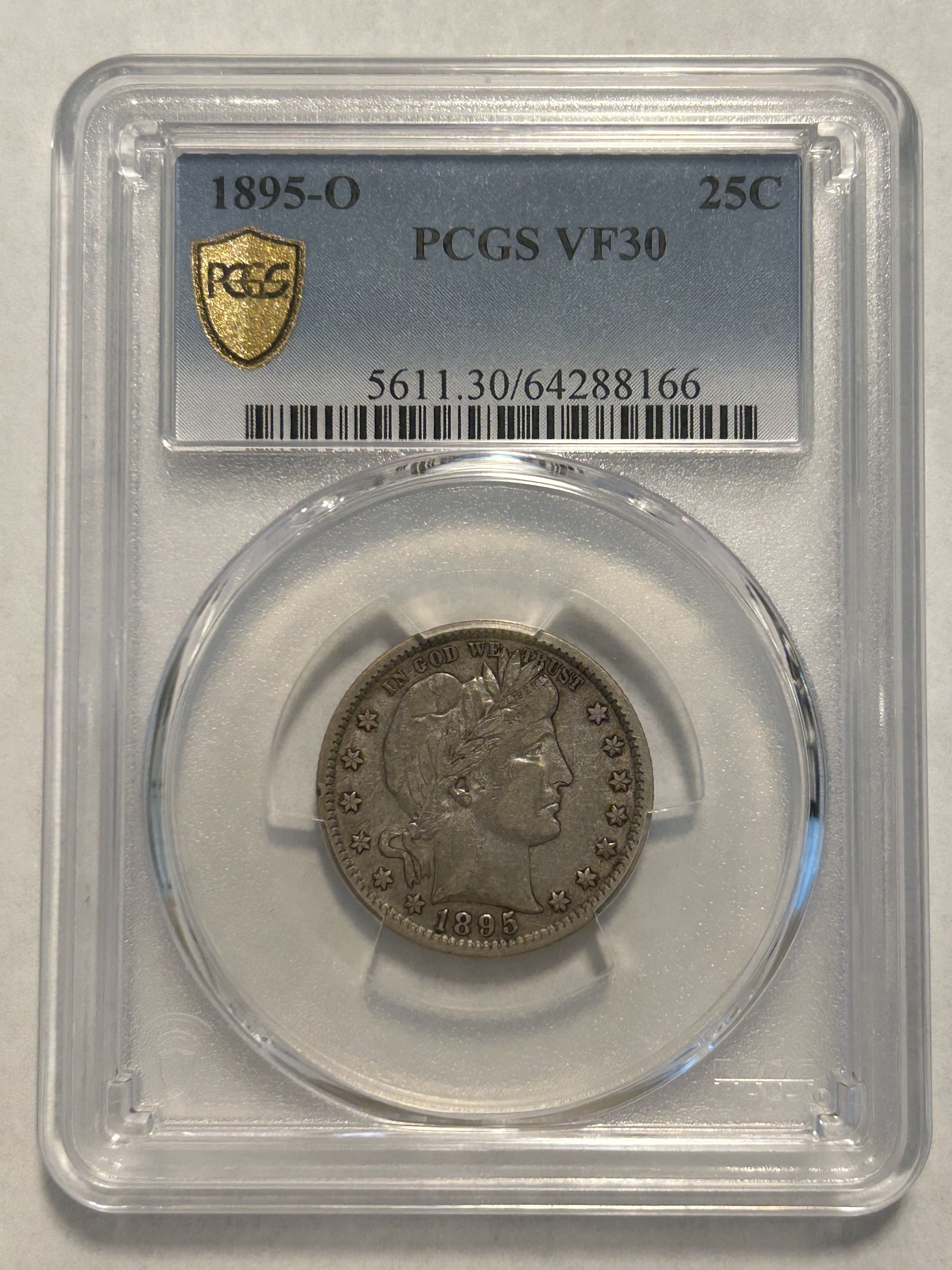 Trio of Barber Quarters for sale 1895-O,1899-S and 1901-O Price drops ...
