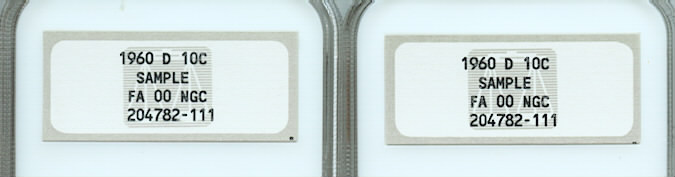 conder101: 2 PCGS slab label types and another NGC sample ...