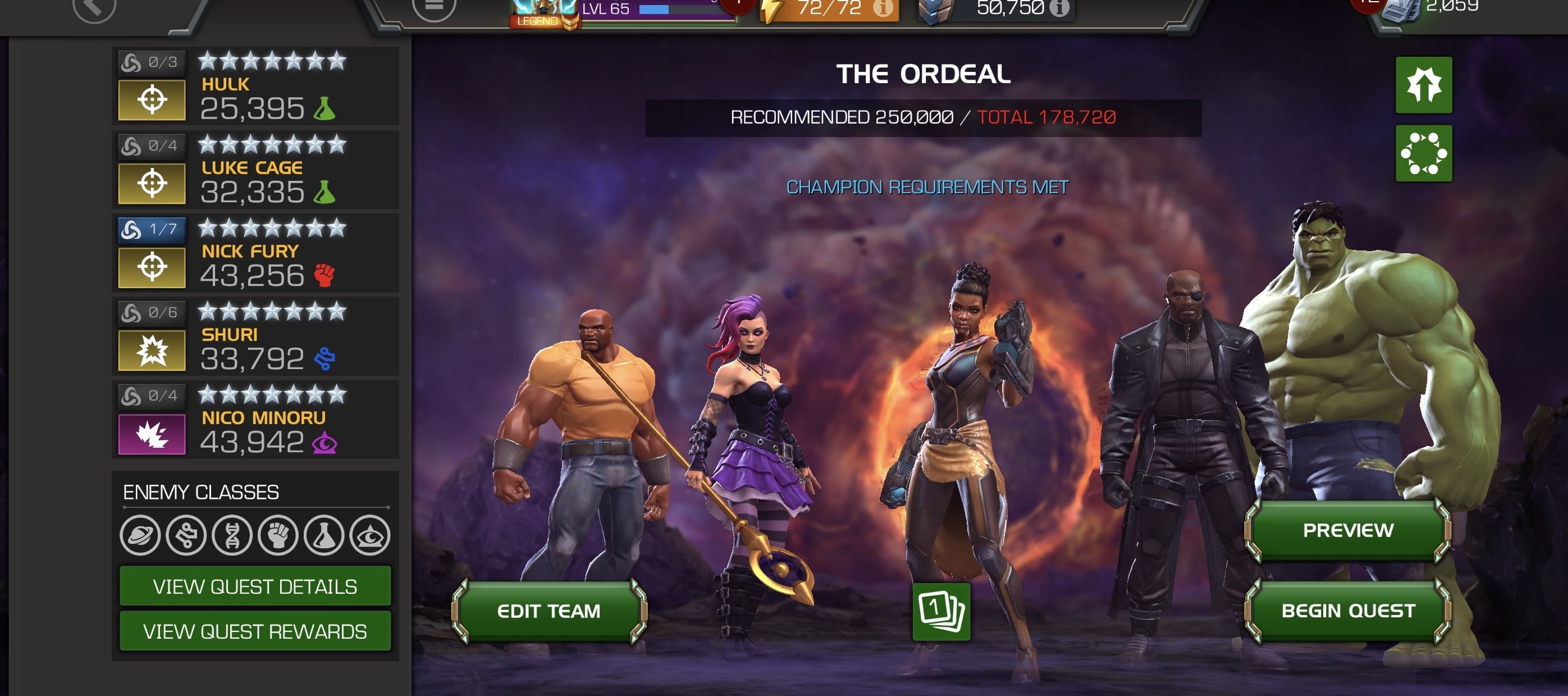 Team discussion for ordeal hero carina challenge - Marvel Contest of ...