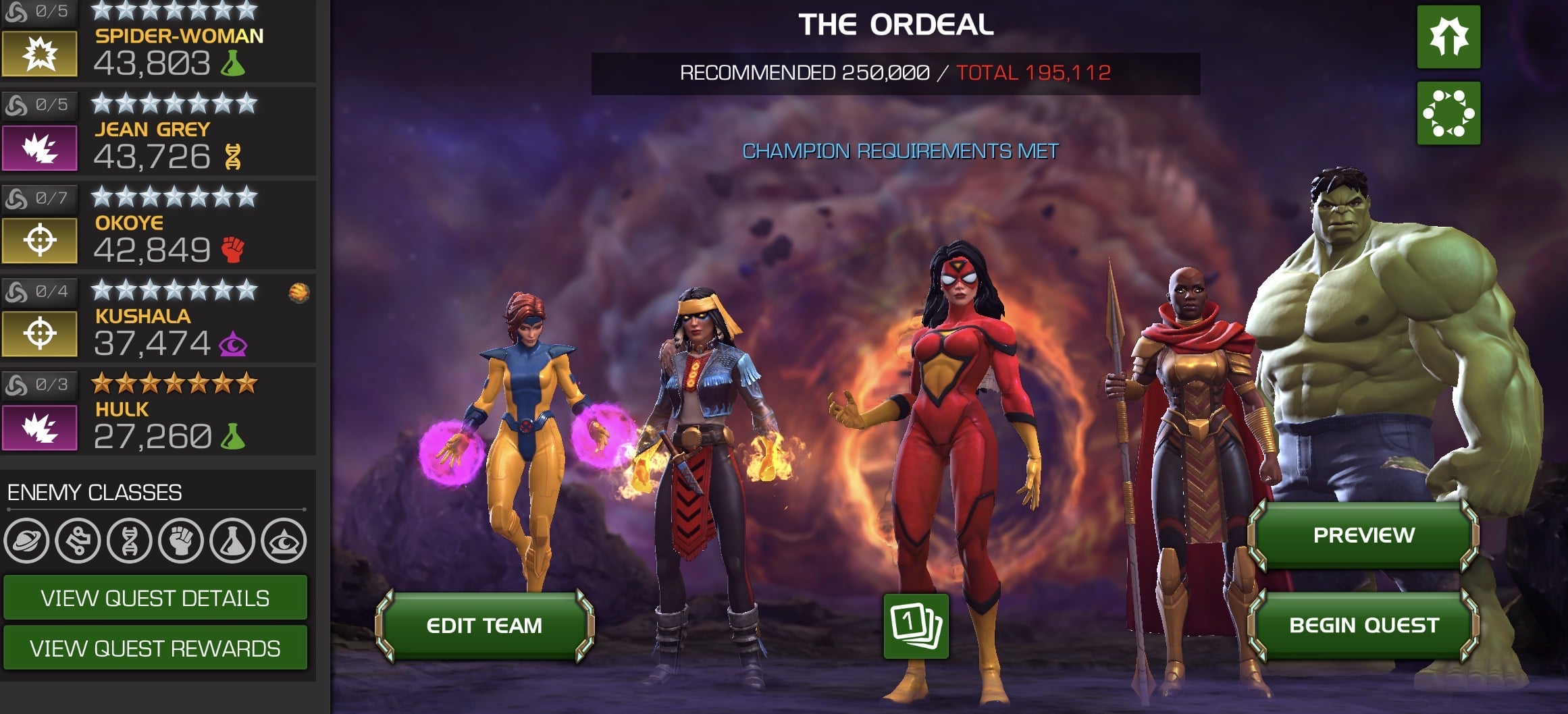 The Ordeal #Hero Advice - Marvel Contest of Champions
