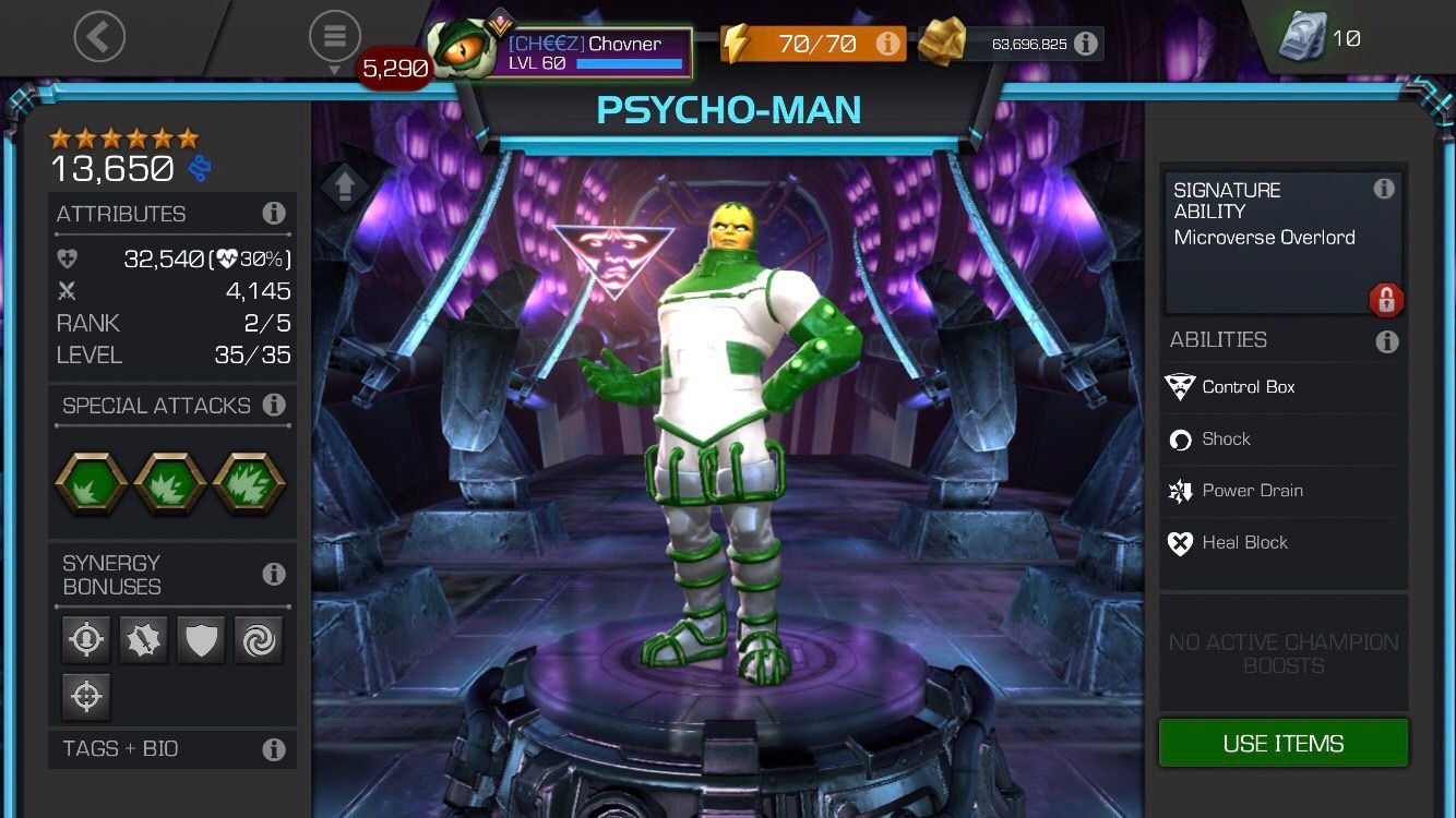Psycho Man has come to rescue me!!! - Marvel Contest of Champions