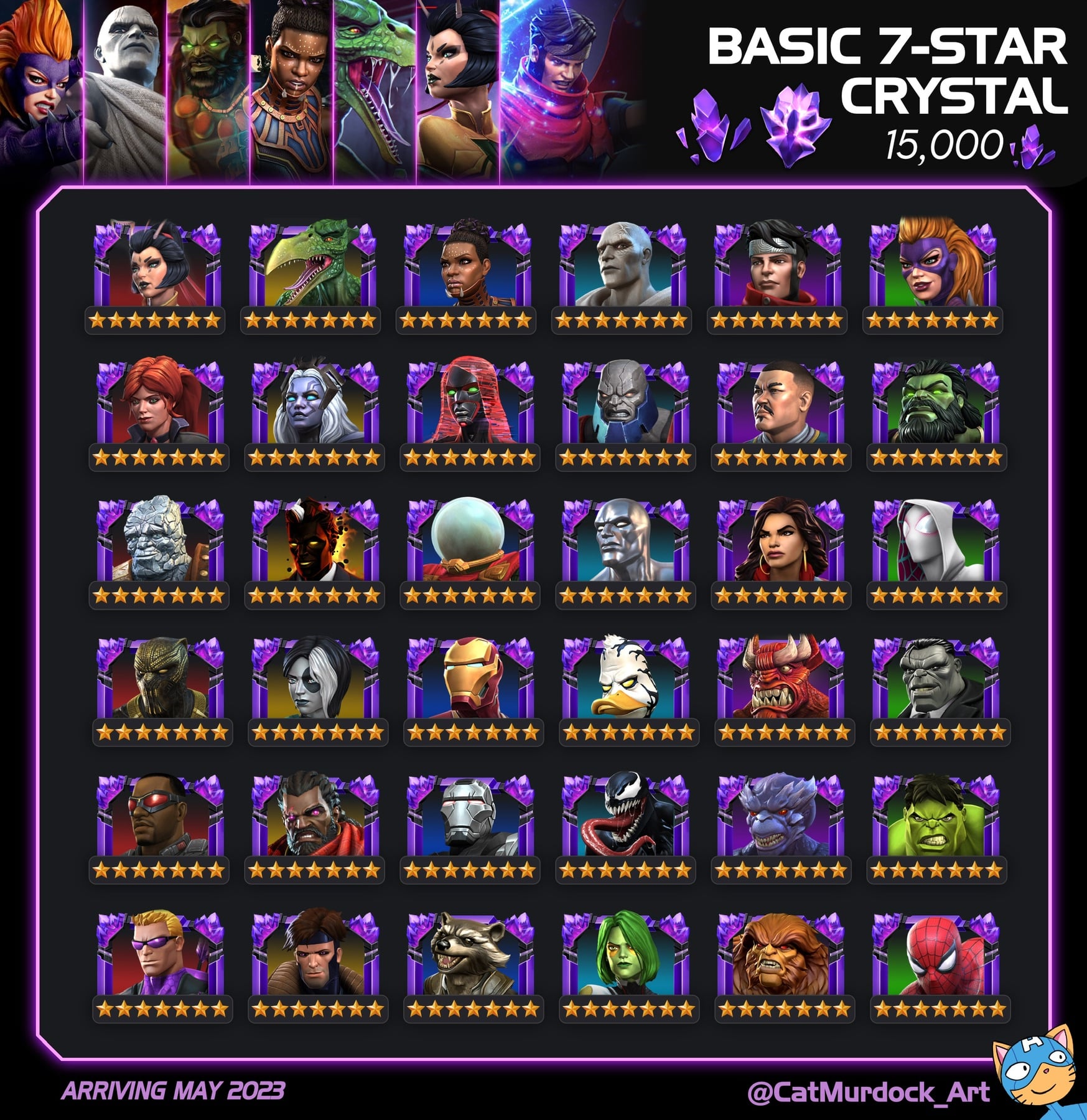7 Star Basic Pool Official Pool Marvel Contest Of Champions