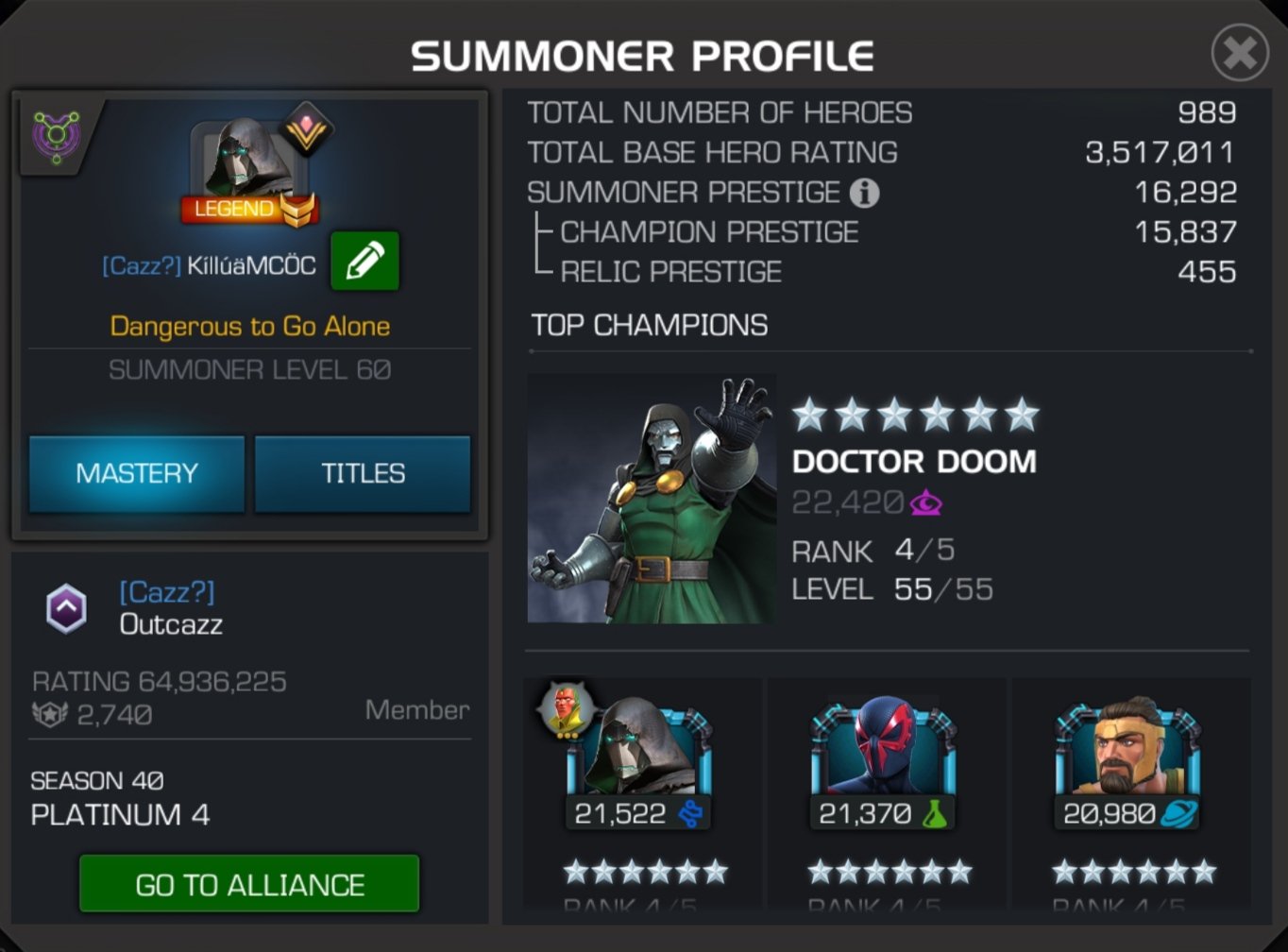 How's is this possible?? Doctor Doom PI is more than Infamous Iron Man ...