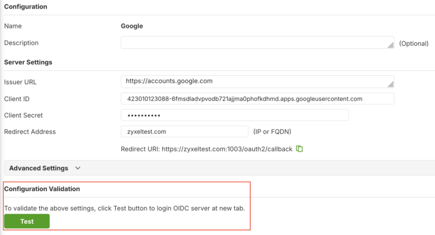 SSL VPN authentication with Google — Zyxel Community