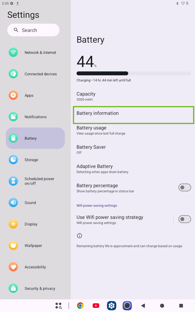 Optimized Battery Charging Setting Limits Tablet Charging to 80% - Acer ...
