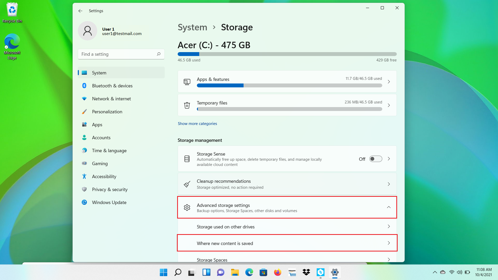 Windows 11 How To Change The Location Where Files Save Acer Community