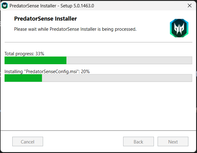 Predator PHN16-71 I can't install predator sense back what do I do ...