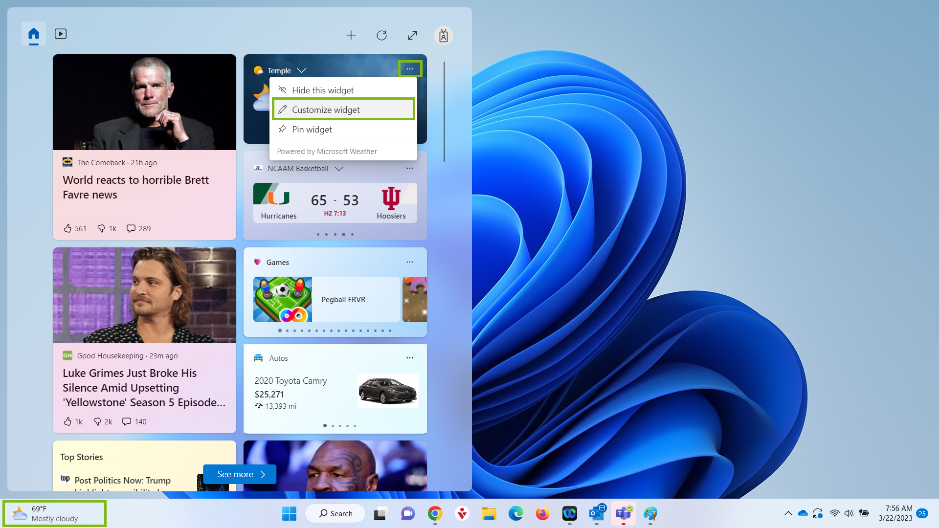 Come Utilizzare I Widget Del Desktop In Windows 11 Acer Community